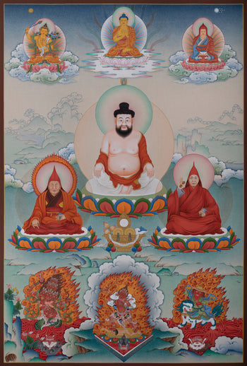 Commissioned Thangka – Enlightenment Thangka