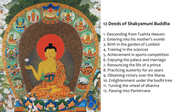 Twelve Deeds of Shakyamuni | Praises to 12 Deeds of Buddha