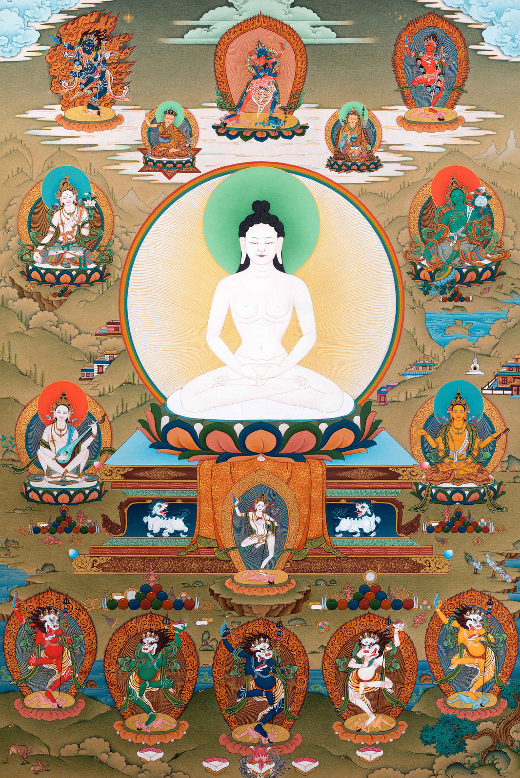 Commissioned Thangka – Enlightenment Thangka