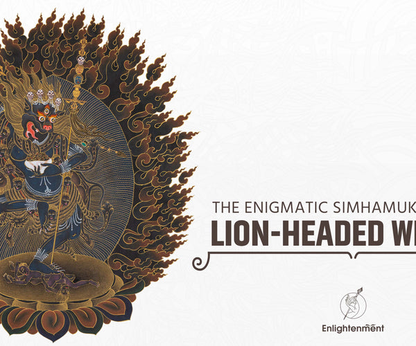 The Enigmatic Simhamukha Dakini: Lion-Headed Wisdom – Enlightenment Thangka