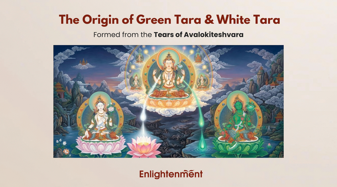 The Origin of Green Tara and White Tara: Formed from the Tears of Aval