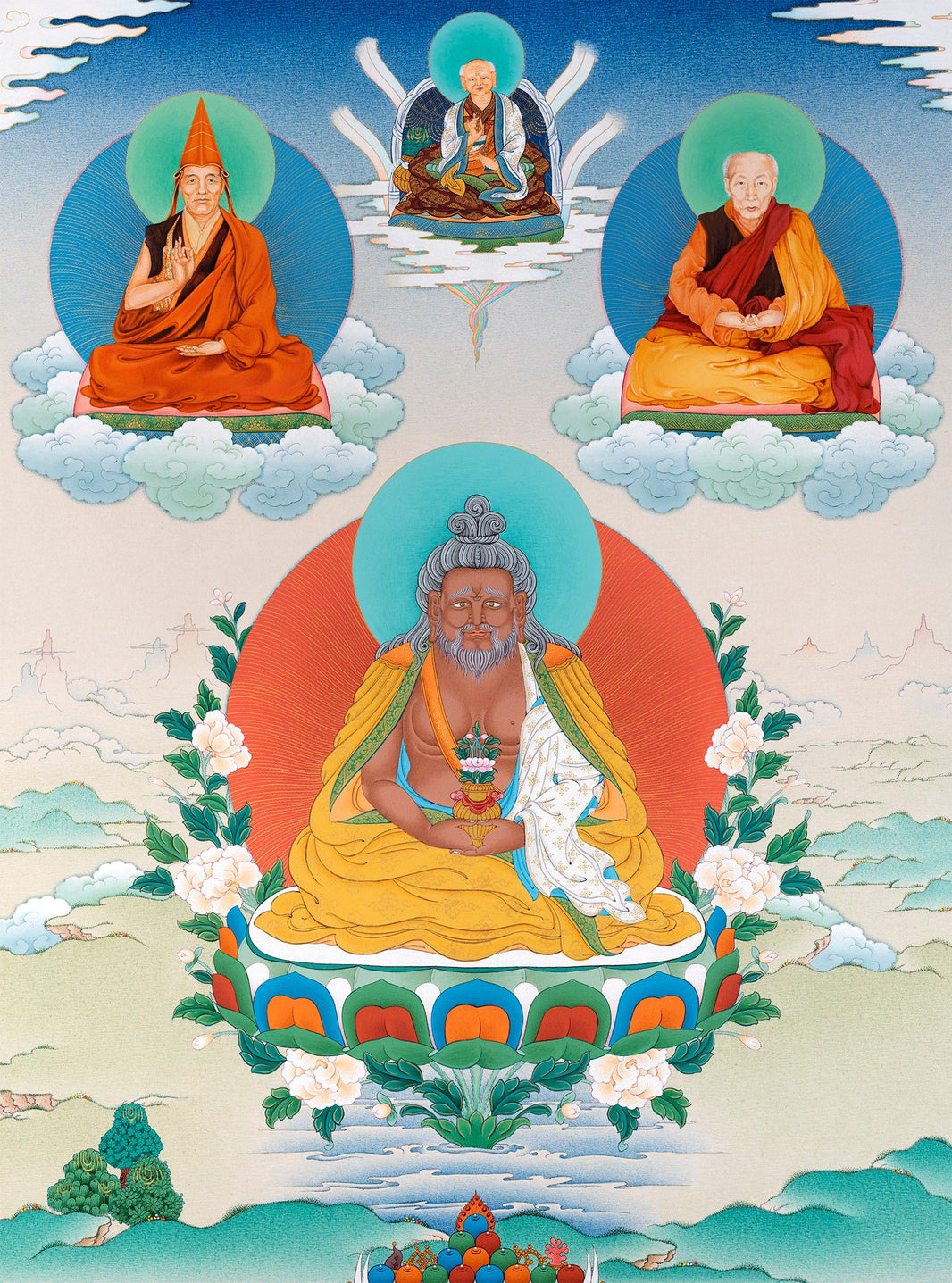 Commissioned Thangka – Enlightenment Thangka