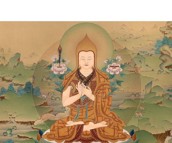 Tsongkhapa and The Rise of Gelug Tradition – Enlightenment Thangka