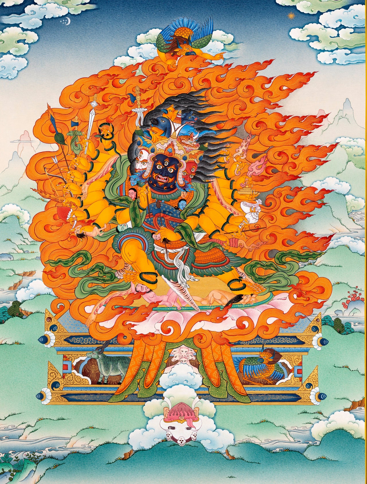 Commissioned Thangka – Enlightenment Thangka