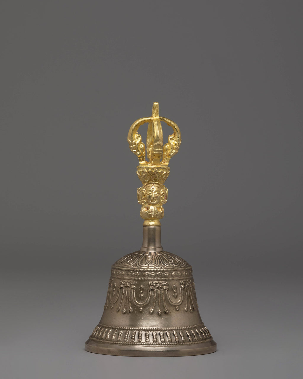 Handmade Buddhist Bell and Vajra Set | Sacred Instruments for Meditati