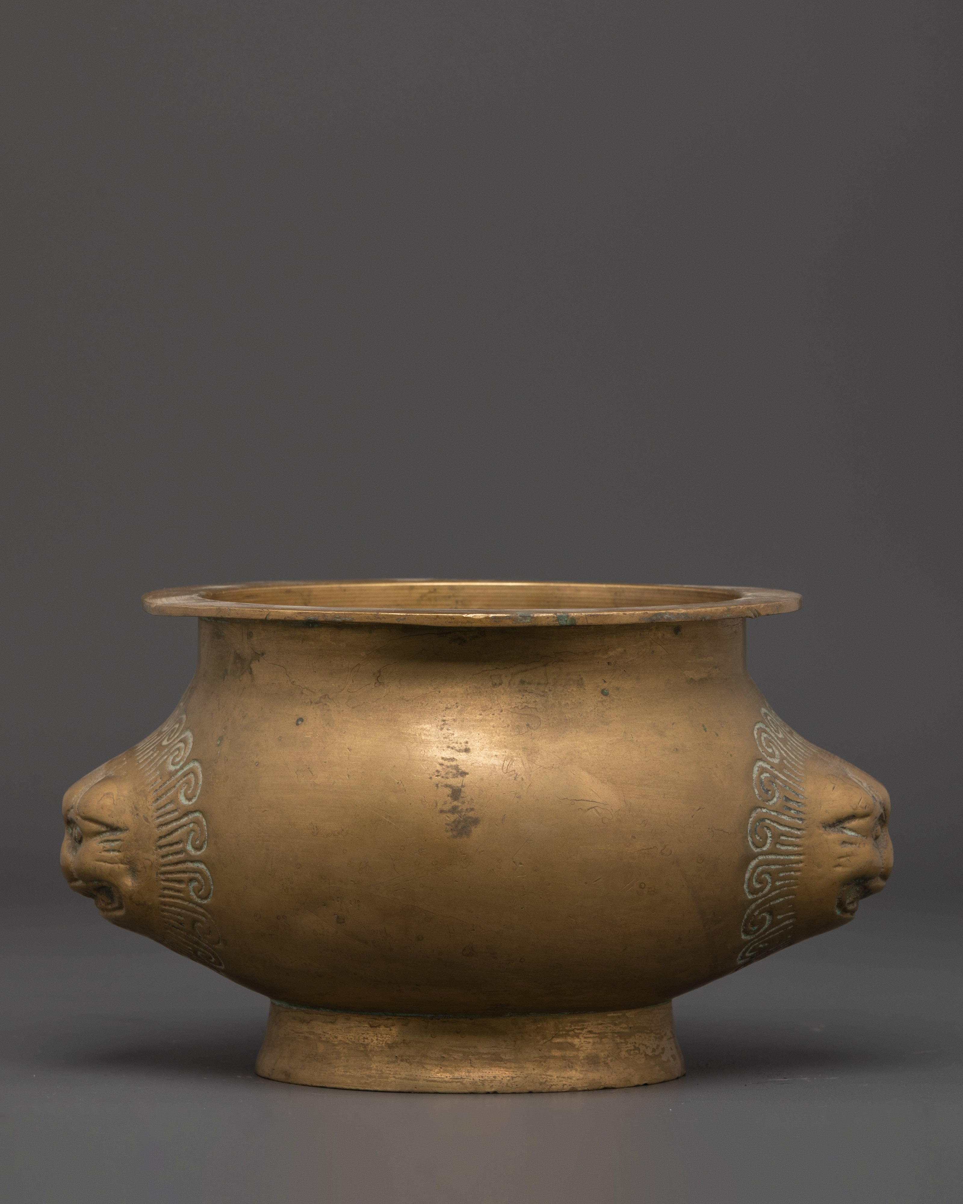 Bronze Offering Bowl | Tibetan Ritual Vessel
