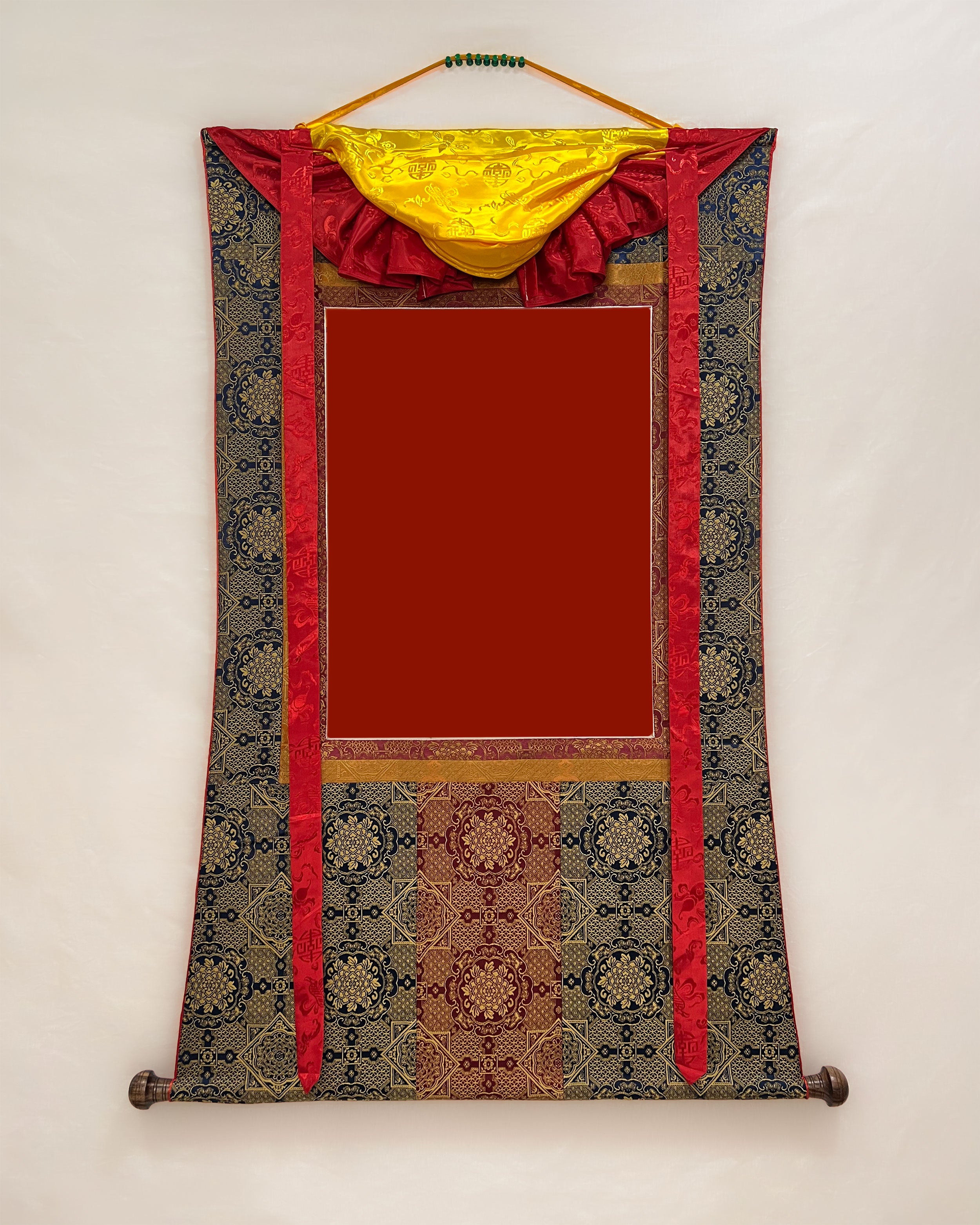 Traditional Gold Silk Brocade for Thangka Painting