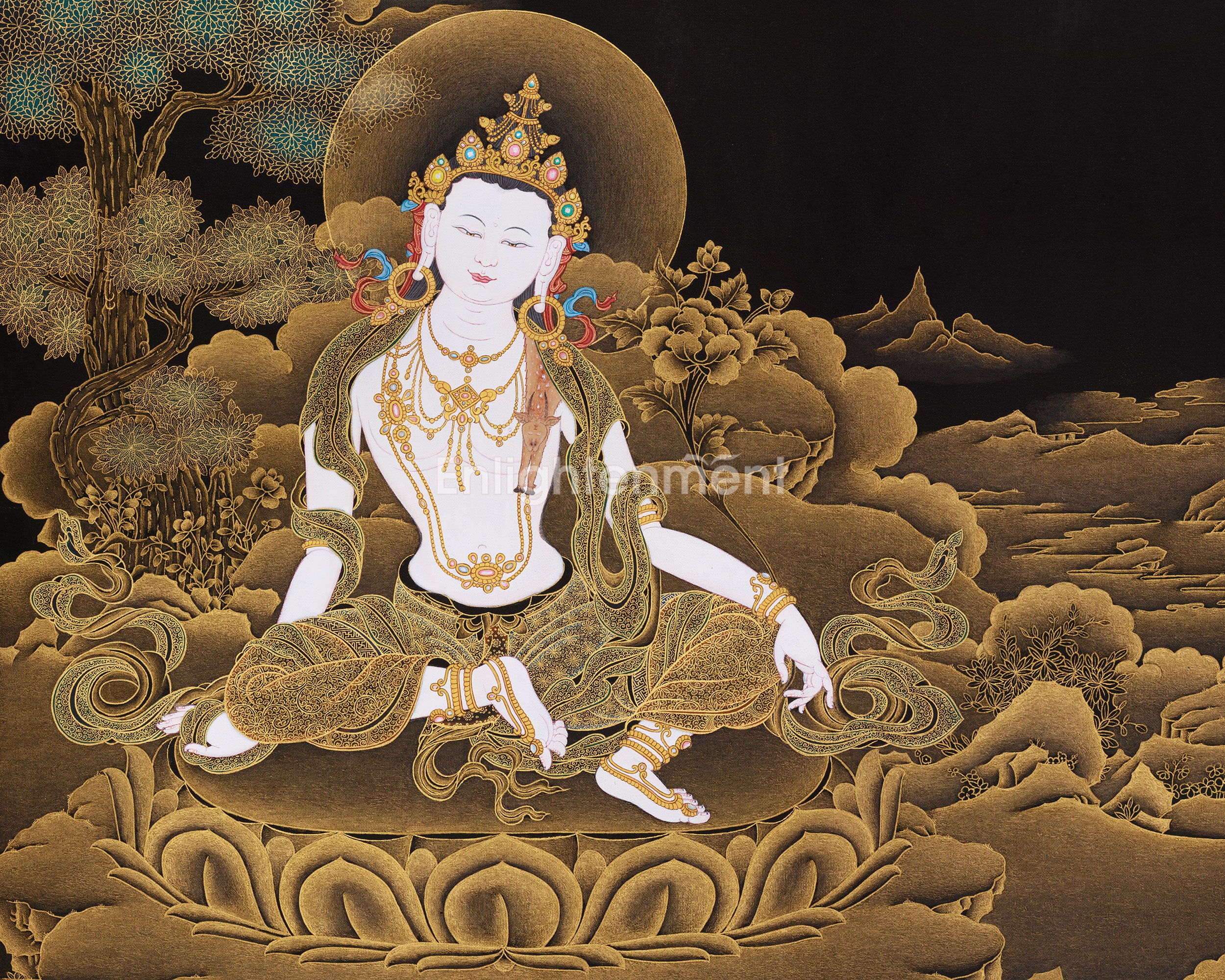 Guanyin, Bodhisattva of Compassion | Tibetan Avalokitesvara Art with 2 ...