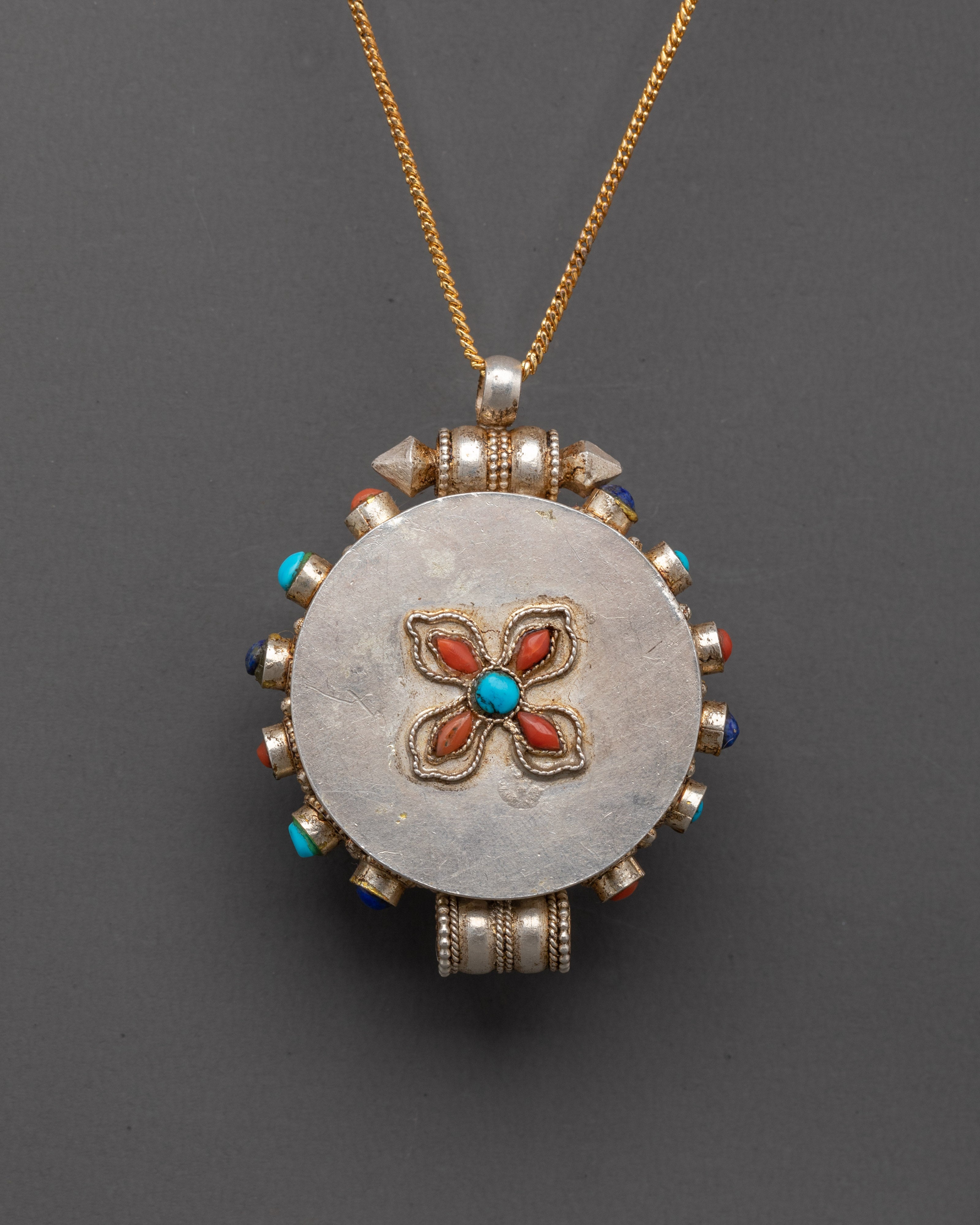 Tibetan Buddhist Ghau Box Locket for Accessory | Symbol of Protection