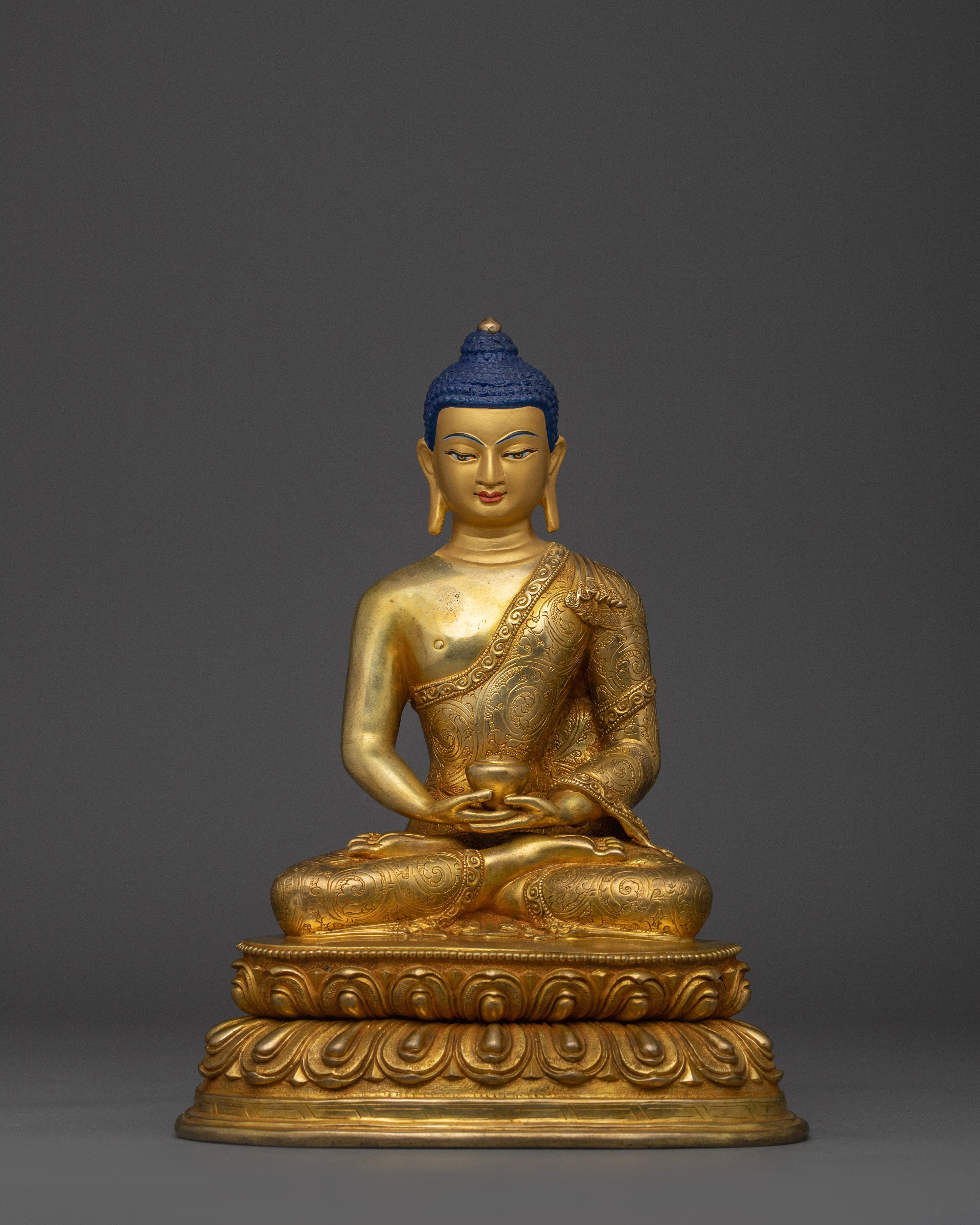 Buddha of Eternal Life Amitabha | Copper Body Sculpture