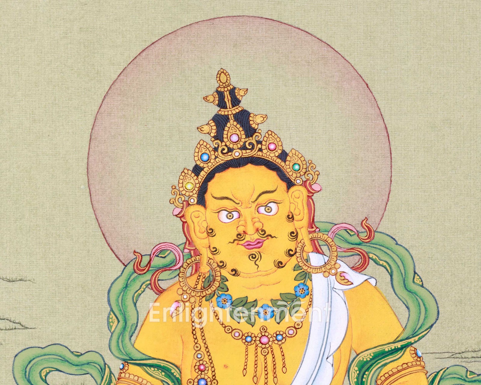 Wealth Deity Jambala Thangka for Prosperity