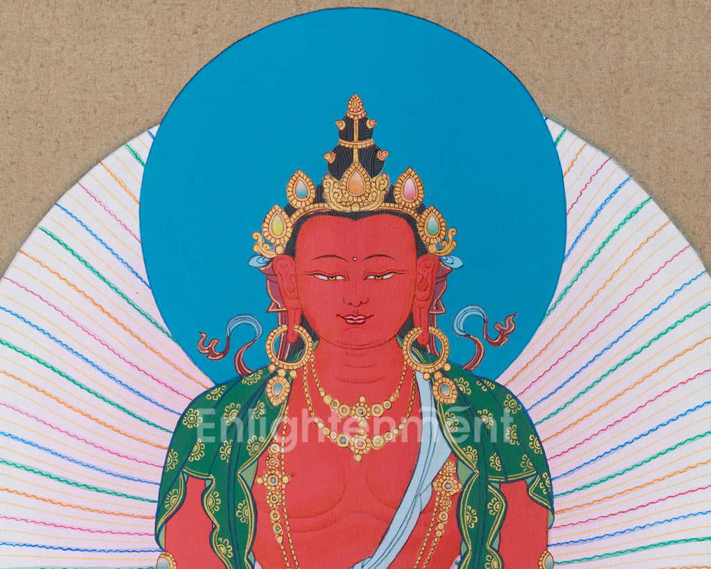 Tibetan Long Life Bodhisattvas: Amitayus Buddha, White Tara and Namgya