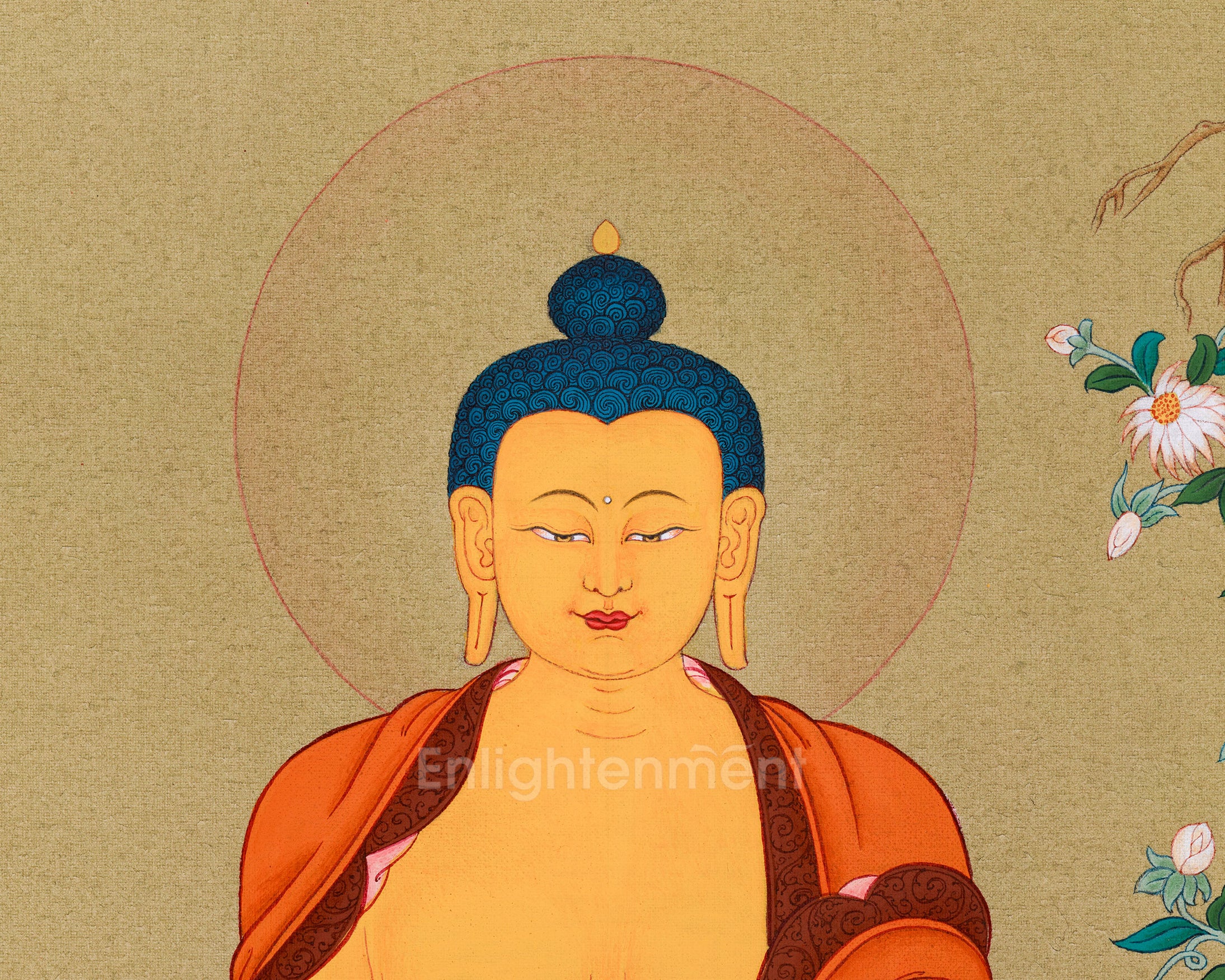 Enlighten Buddha Thangka | Minimalist Buddhist Artwork – Enlightenment ...