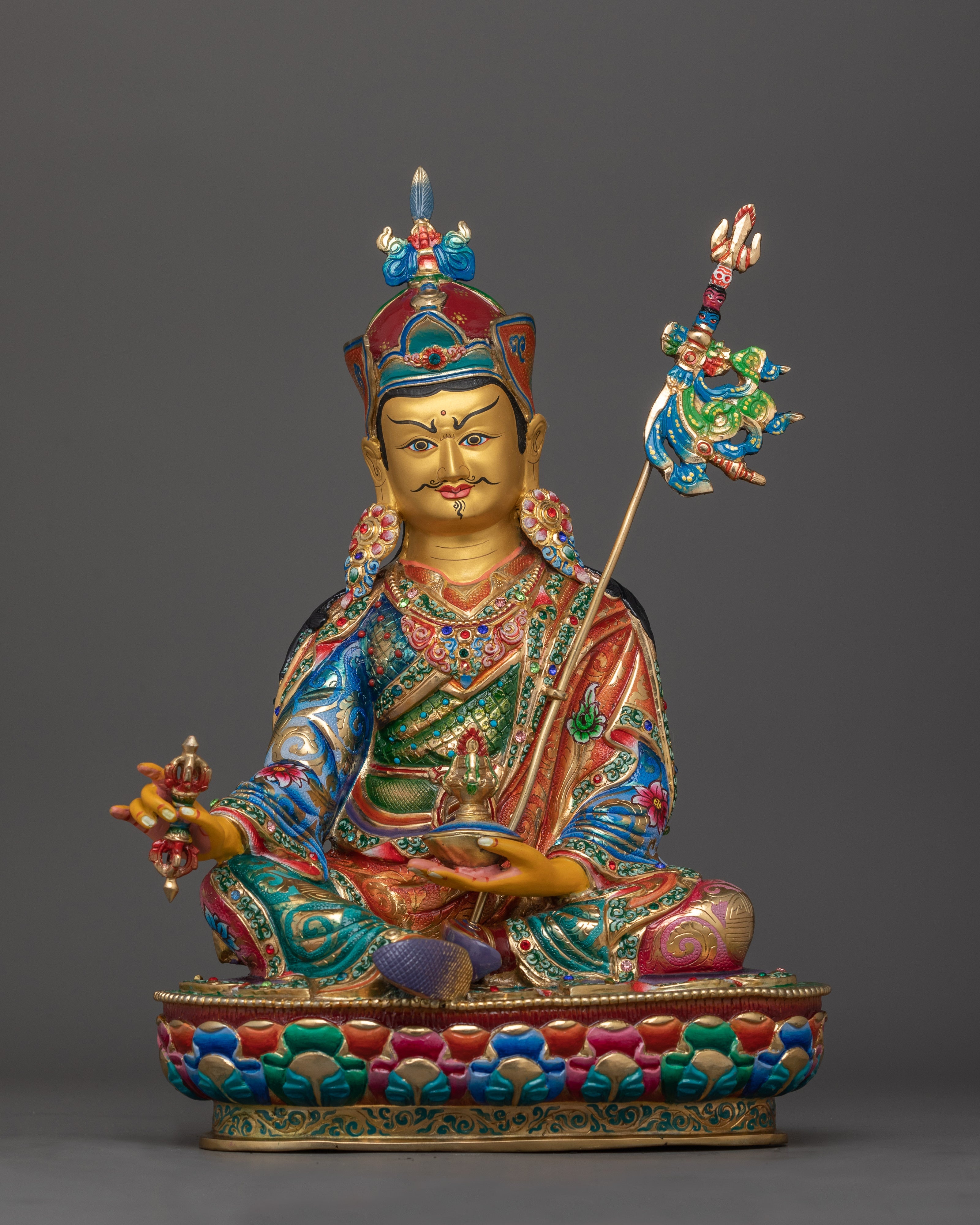 Tibetan Buddhist Master Guru Padmasambhava Sadhana Statue | Guru Rinpo