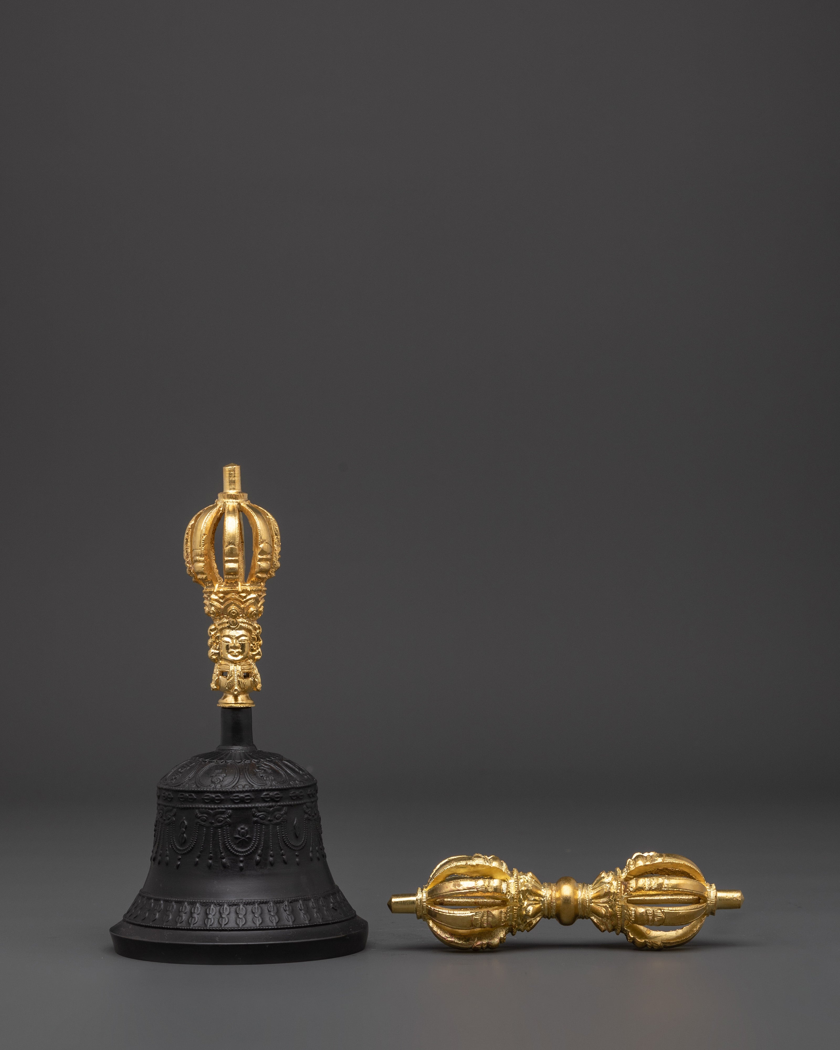 Meditation Bell and Vajra Set | Ritual Tools