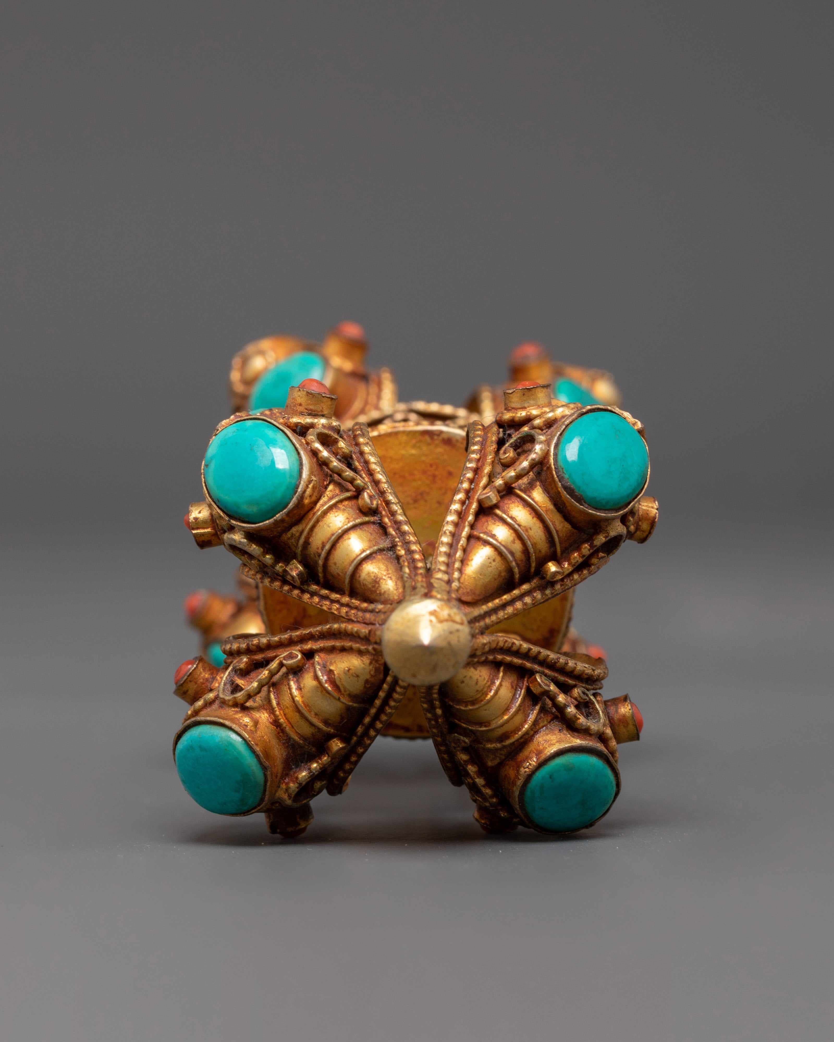 Gold Plated Vajra for Ritual Ceremonies | Spiritual Meditation Artifact