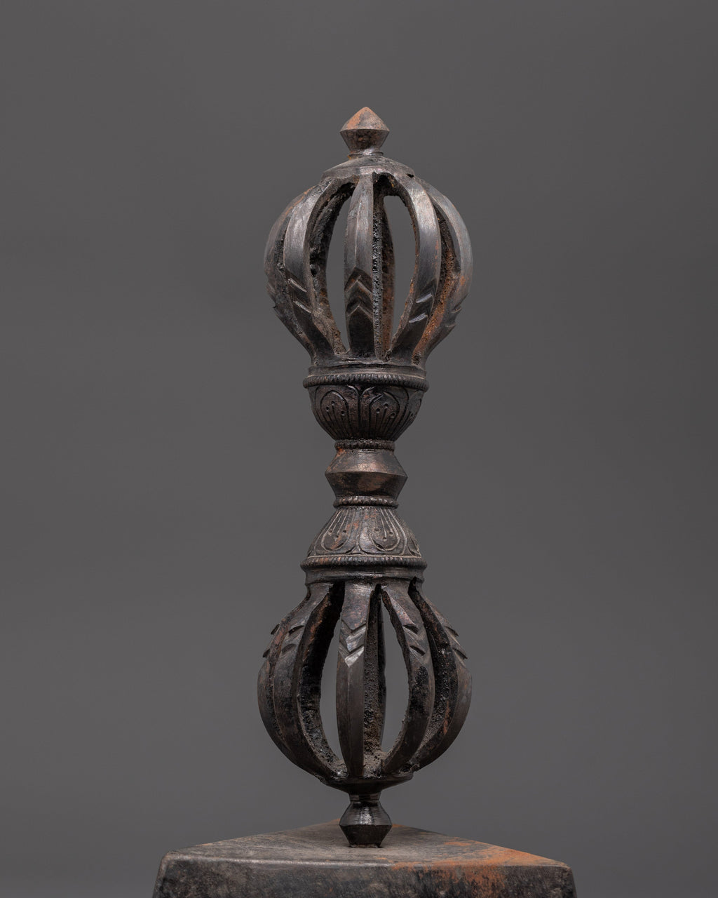 Handcrafted Buddhist Vajra with Stand
