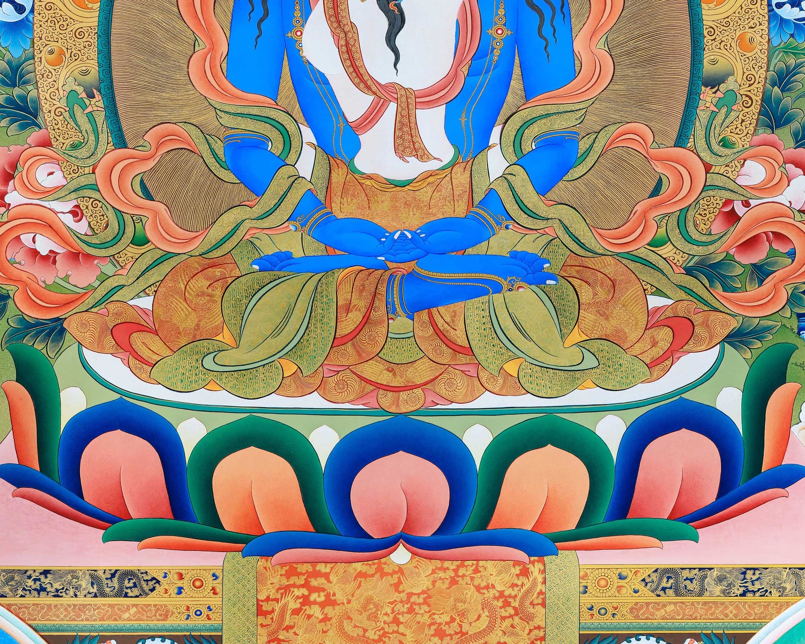 42 Peaceful Deities | Bardo Thangka | Tibetan Thangka Prints