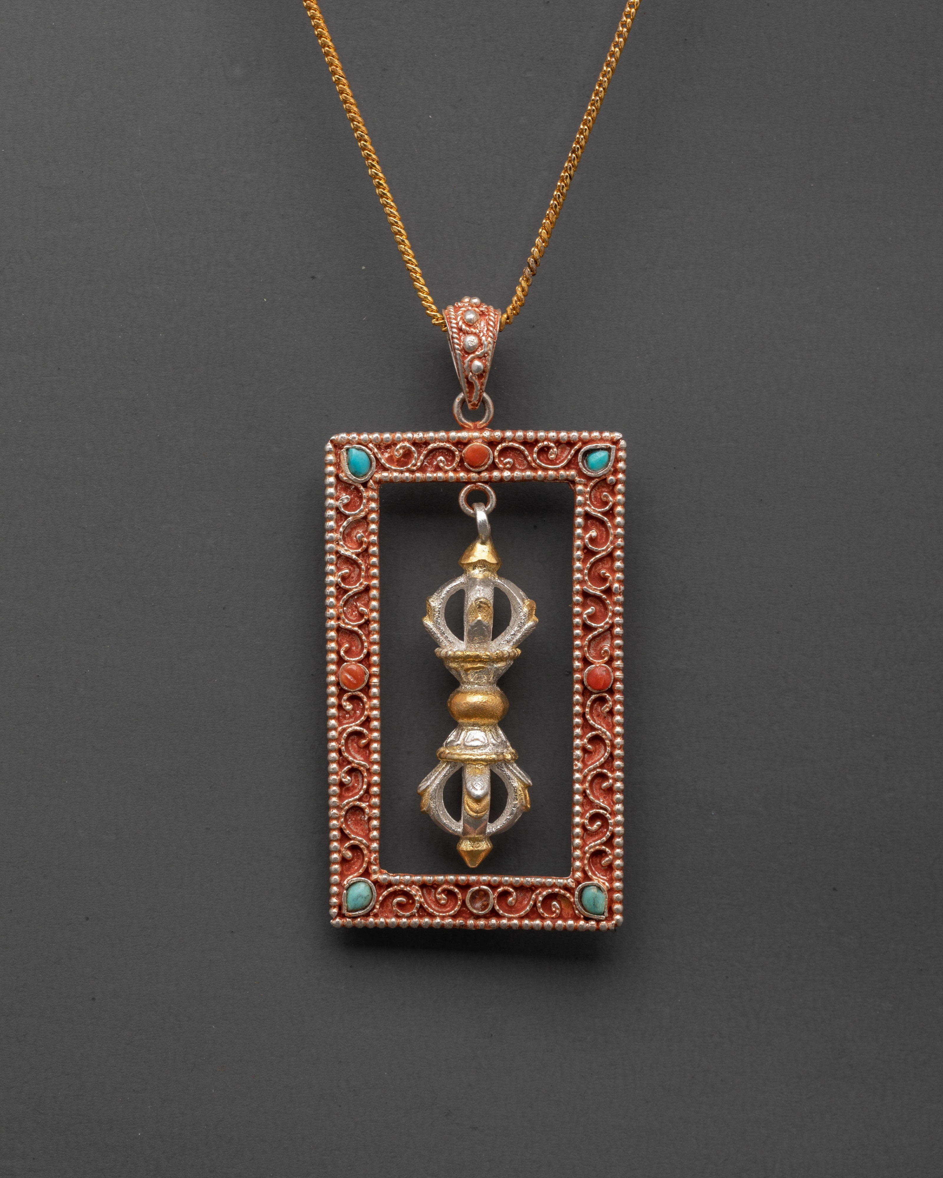 Handcrafted Ritual Dorje Locket | Sacred Tibetan Blessing Pendant