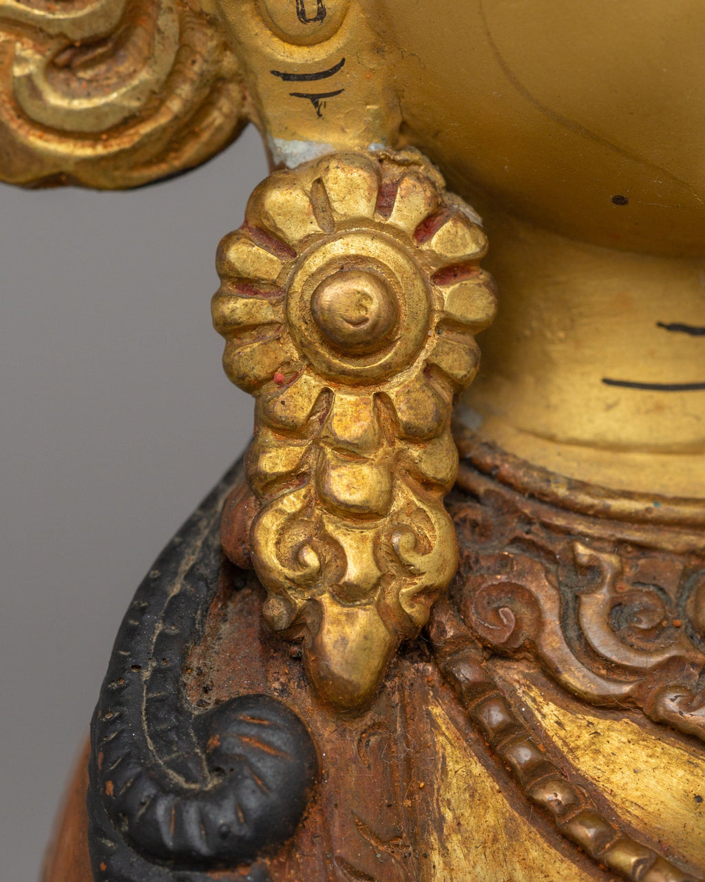 Handcrafted Dukar Statue | Tibetan Deity of Wisdom and Compassion