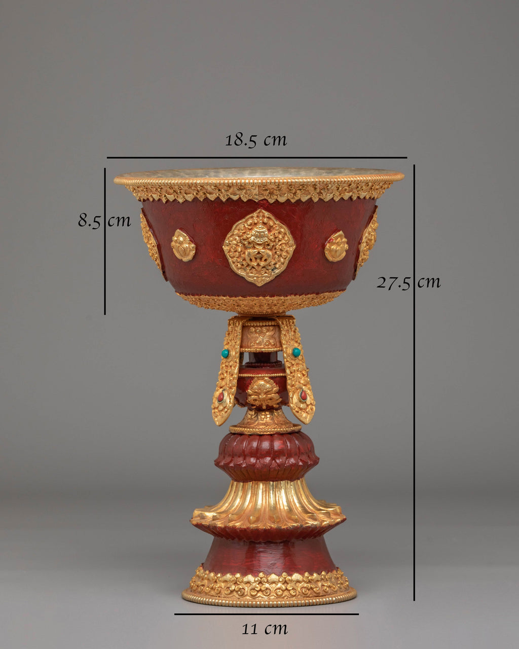 Tibetan Butter Lamp for Rituals | Handcrafted Sacred Offering Lamps