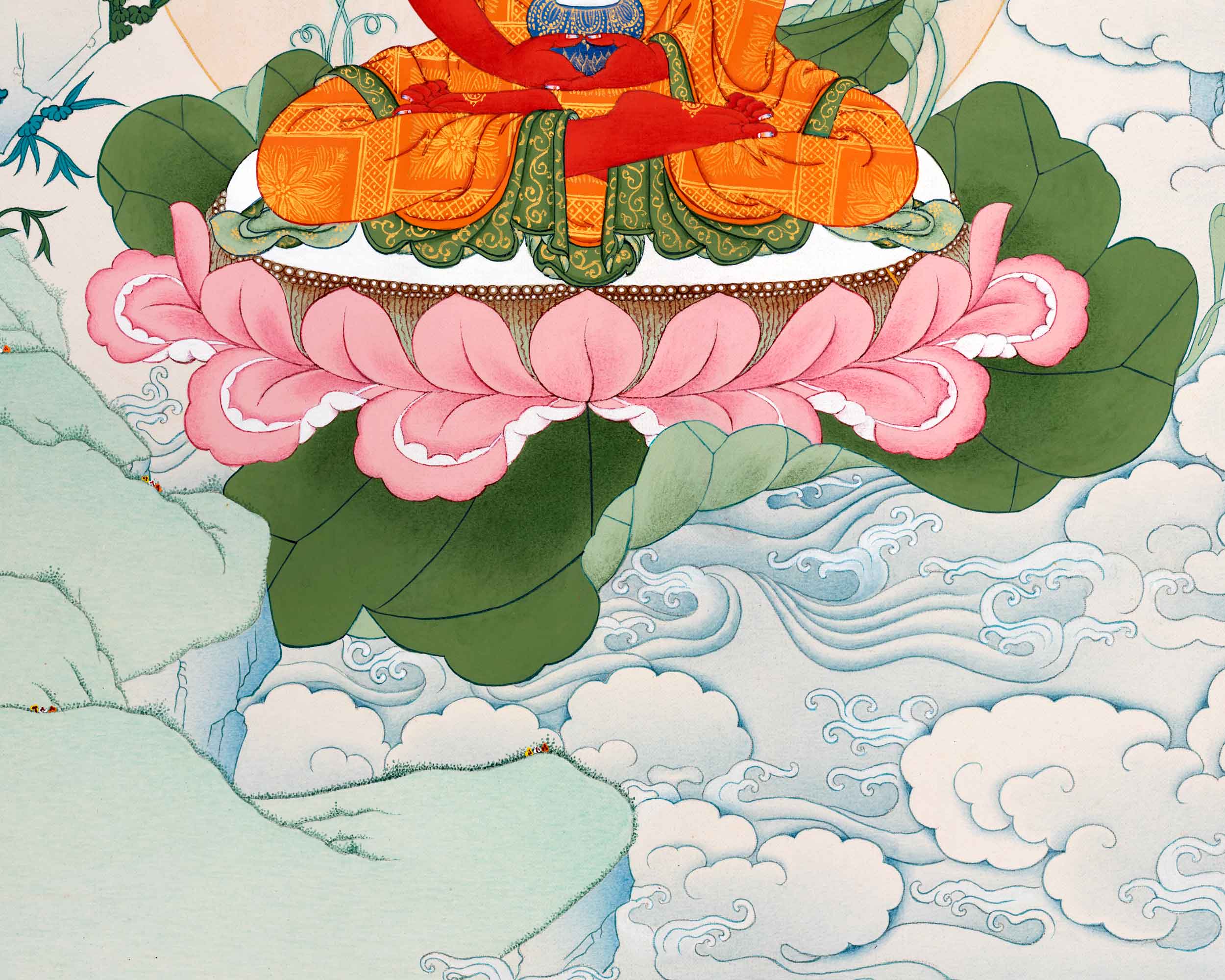 The Buddha of Infinite Light | Amitabha Buddha Thangka for Inner Peace ...