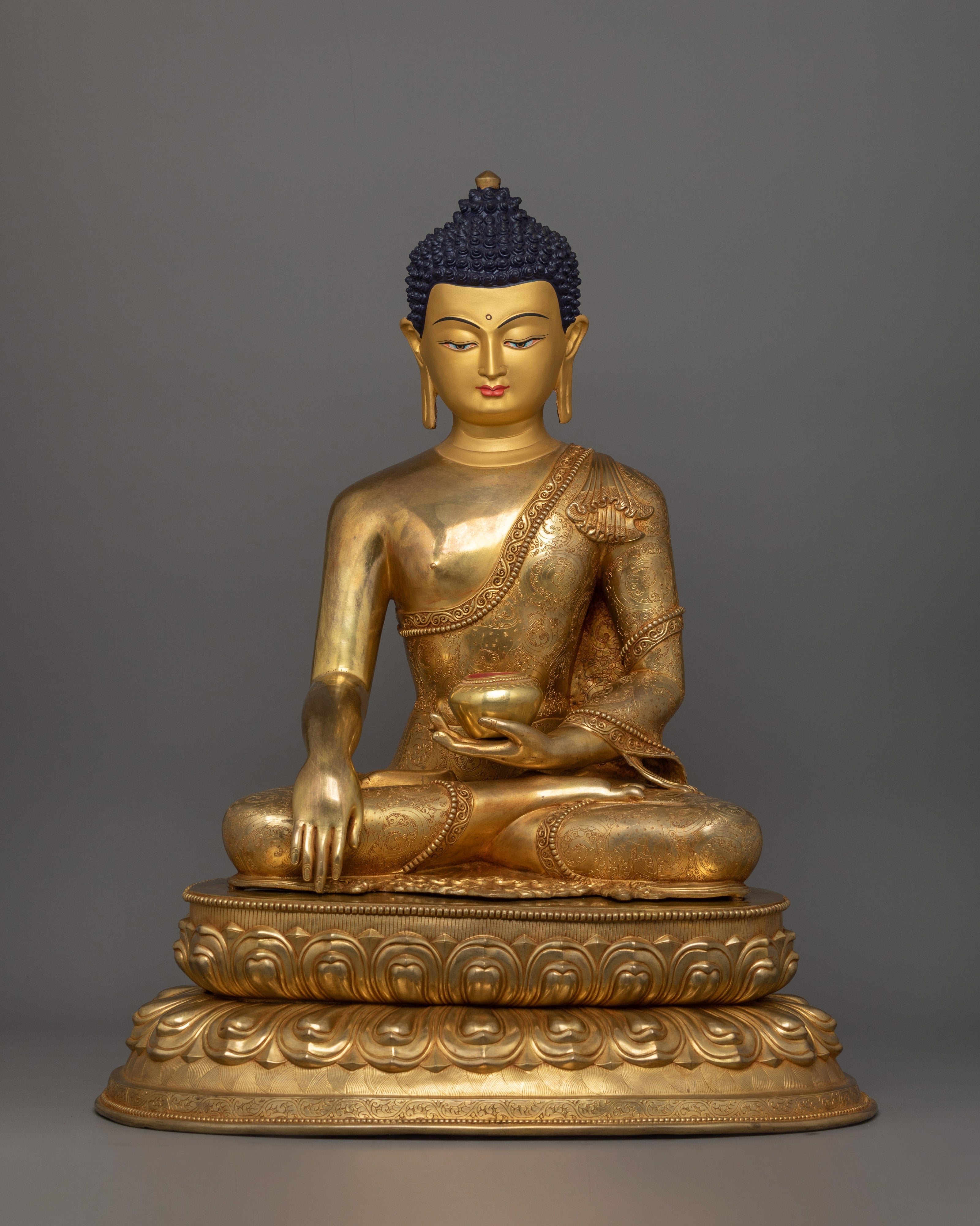 Enlightened Guru Buddha Shakyamuni Statue | Symbol of mindfulness prac