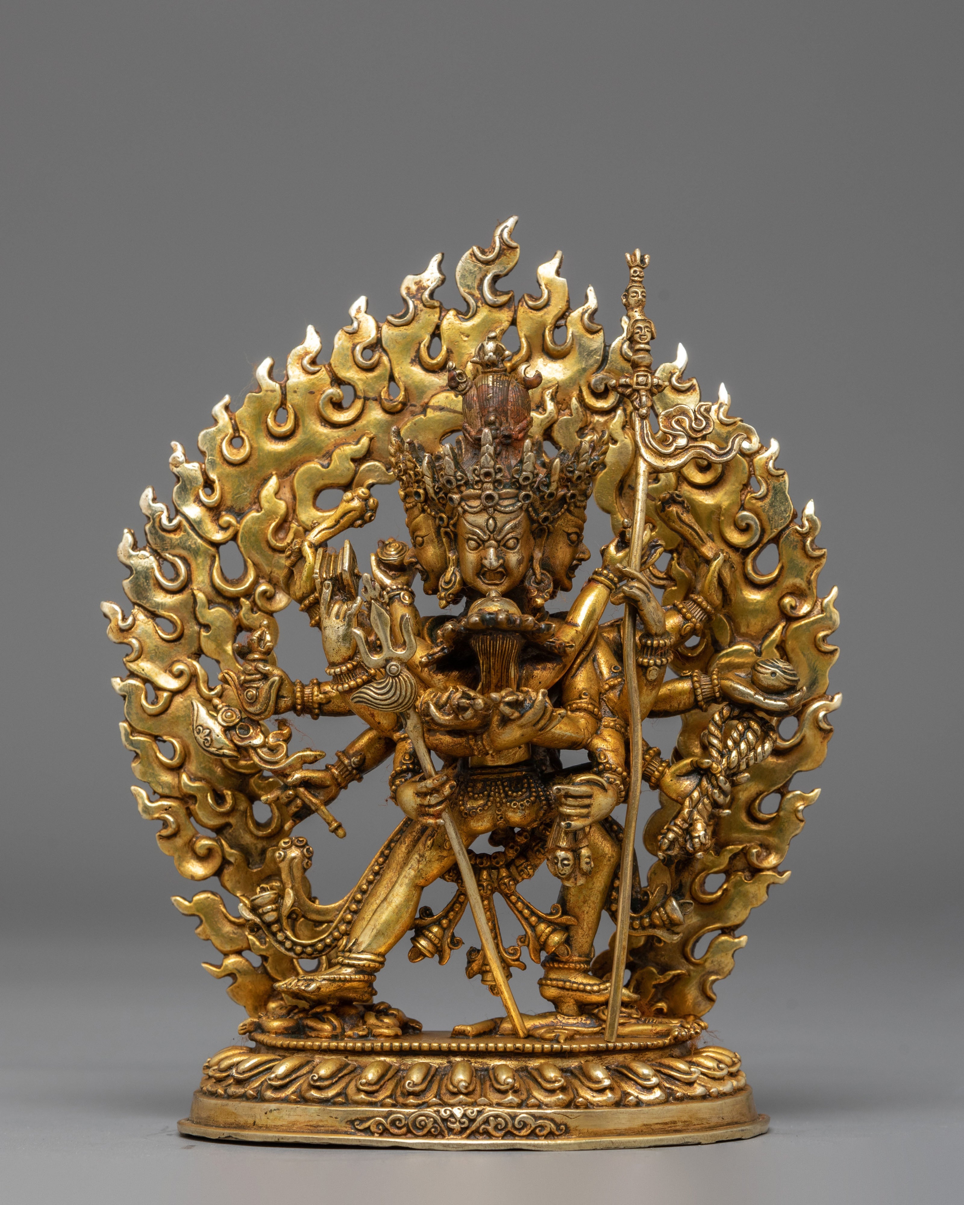 Statue of Tantric Deity Chakrasambhara | Handmade Buddhist Sculpture