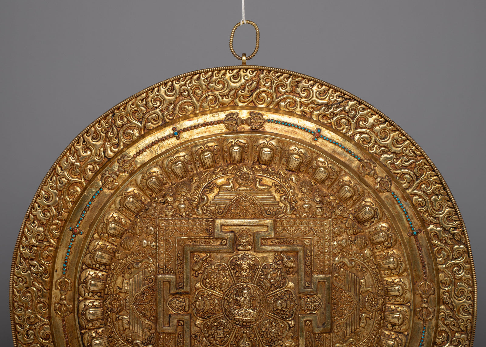 Buddhist Copper Mandala Wall Hanging | Infuse Your Space with Spiritua