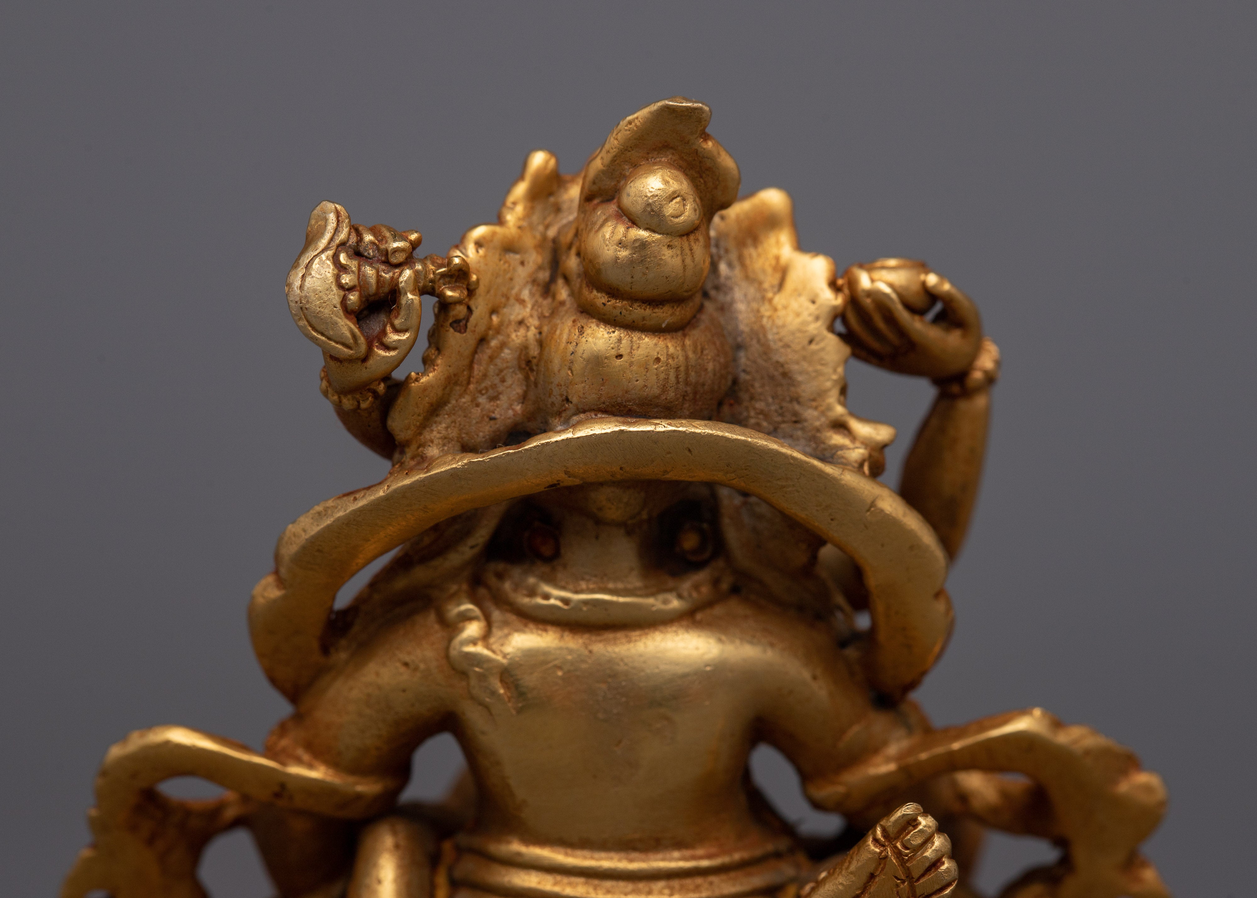 Holy Symbol for Deity Wealth Statue | Machine-Made Dzambhala Figurine ...