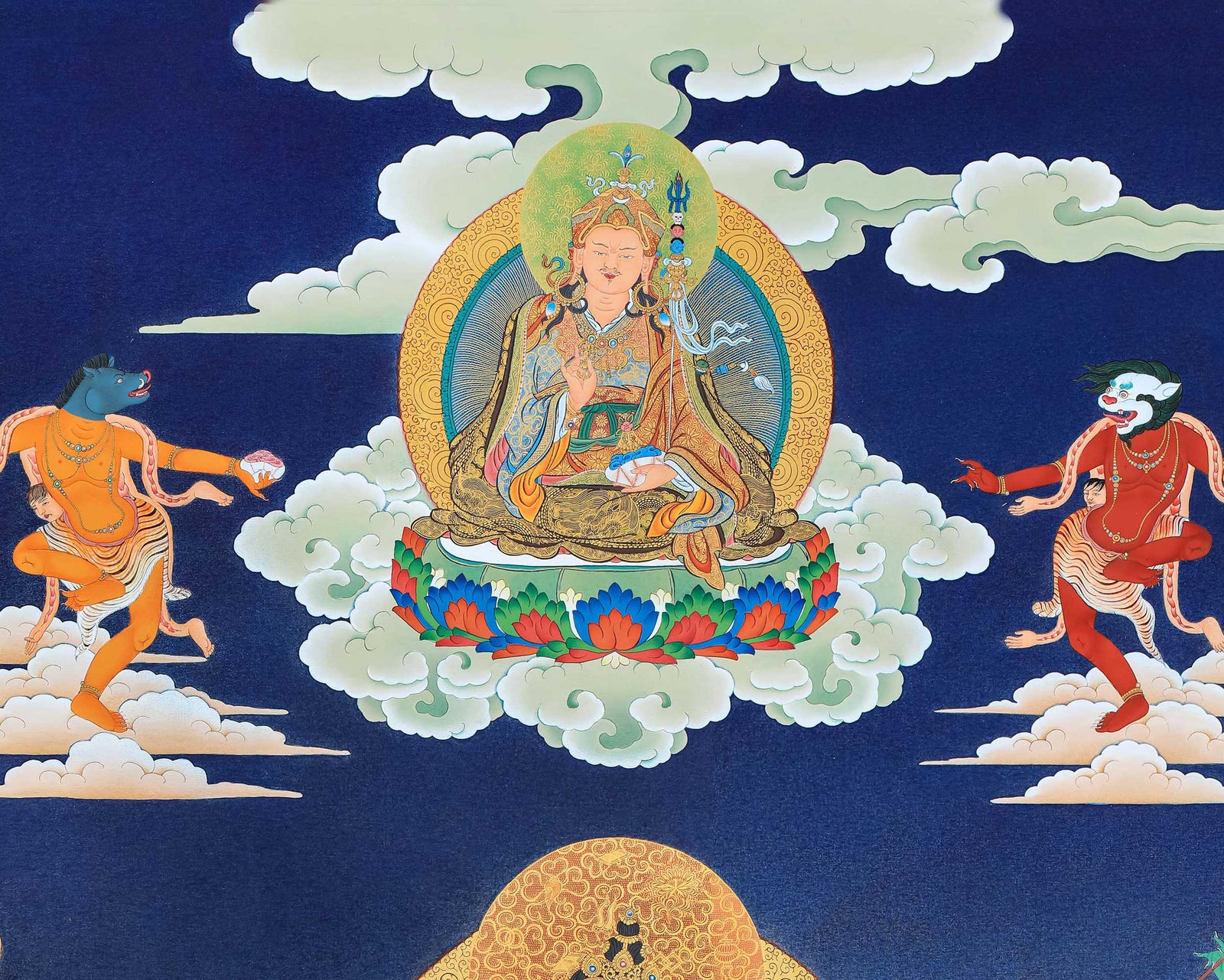 58 Wrathful Deities | Bardo Thangka Painting | Thangka Print