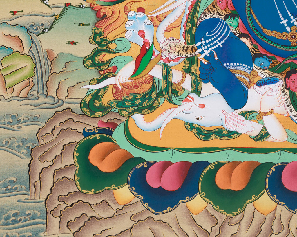 6-Armed Mahakala Print | Fierce Guardian of the Dharma in High-Quality