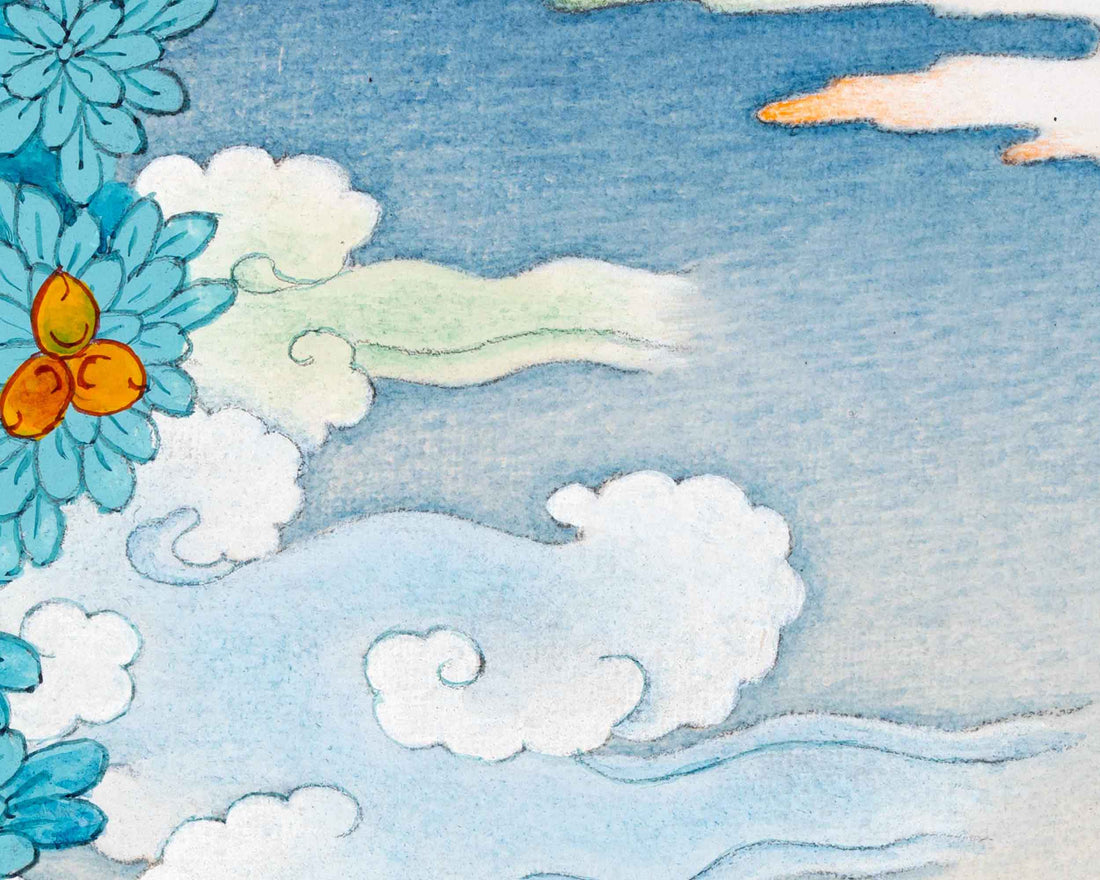 The Tale of Four Harmonious Friends | Tale of Jātaka Thangka