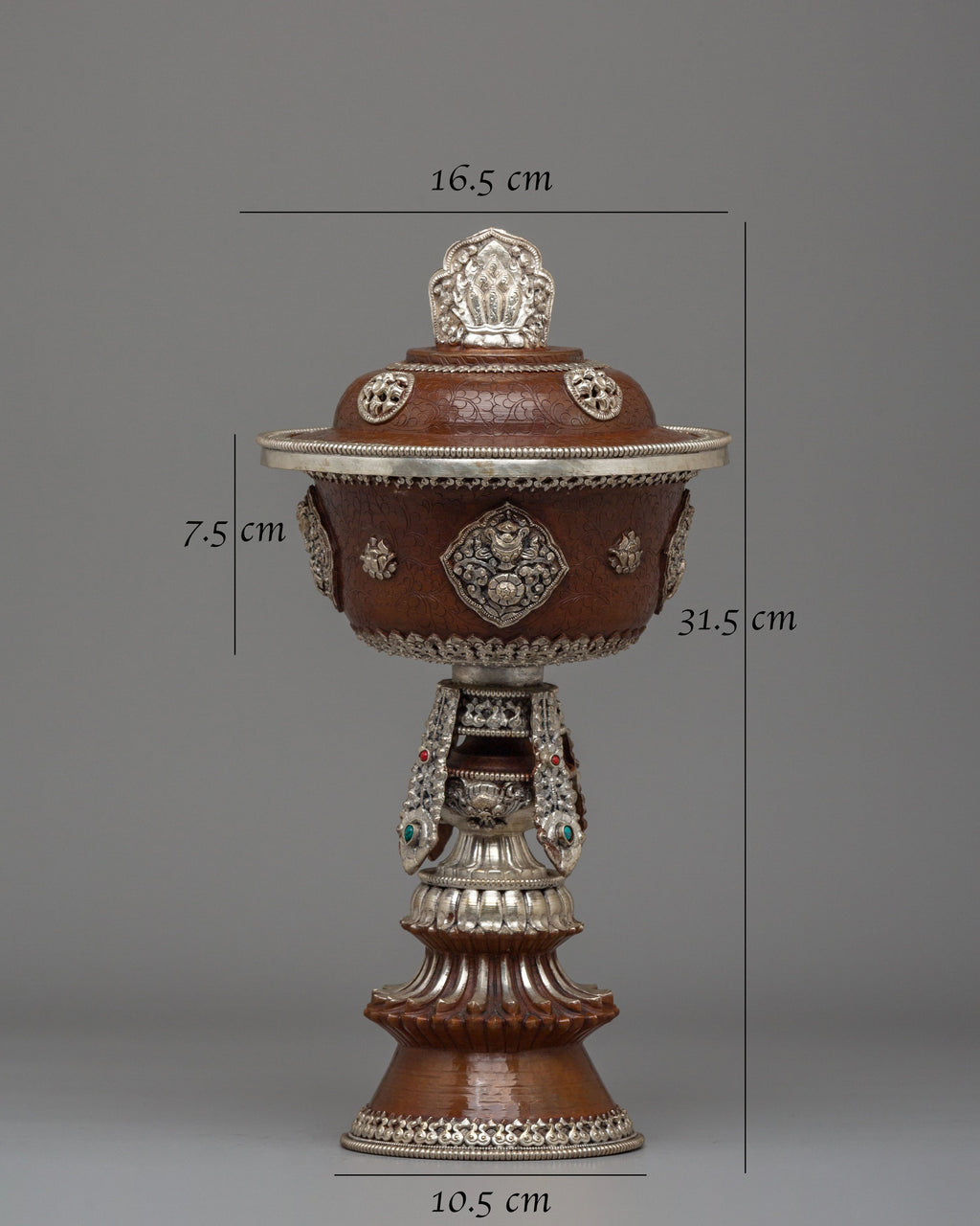 Sacred Buddhist Ritual Butter Lamp Set | Tibetan Meditation Altar Decor