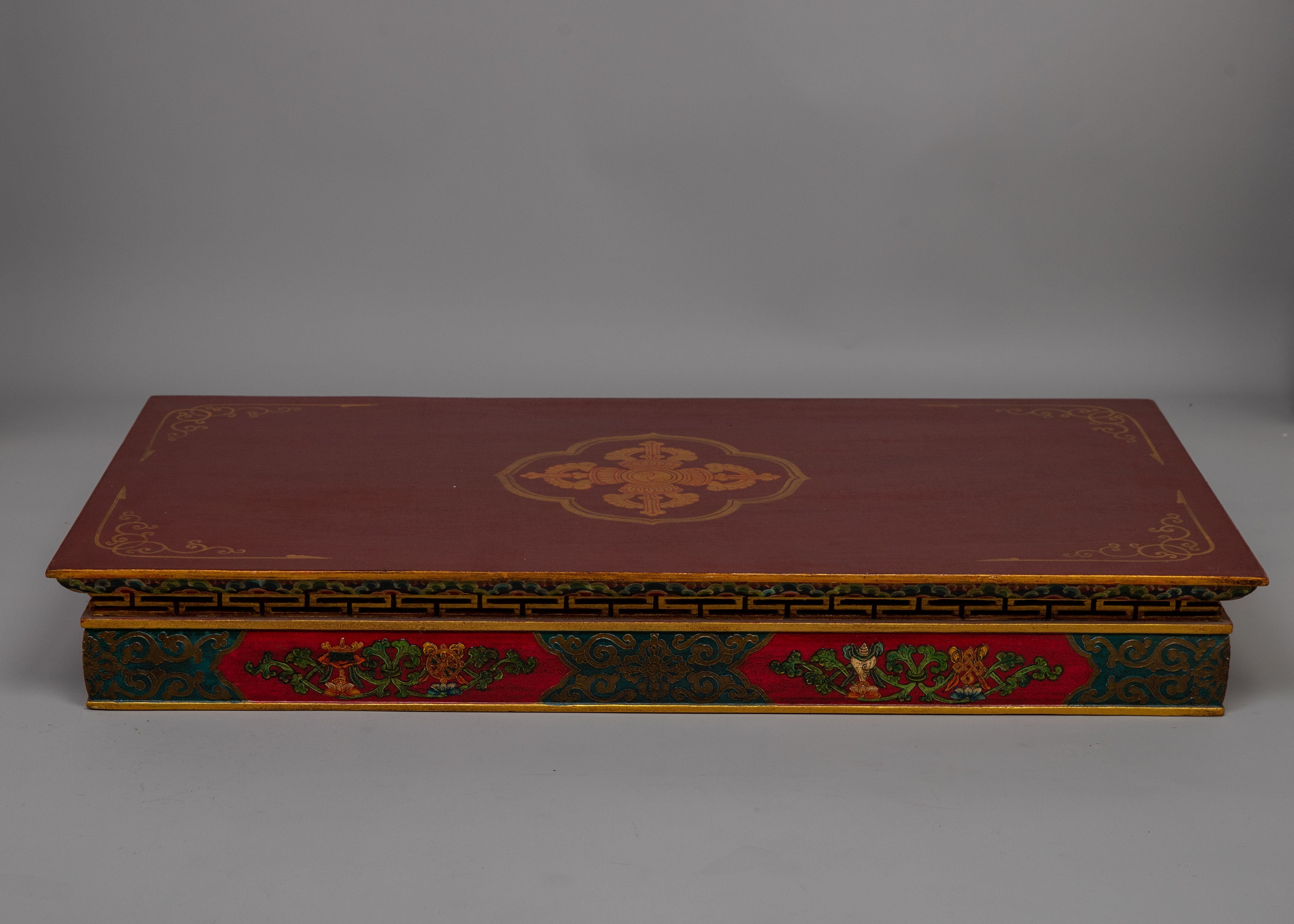 Tibetan Shrine Table | Handcrafted Altar Table for Spiritual Rituals ...