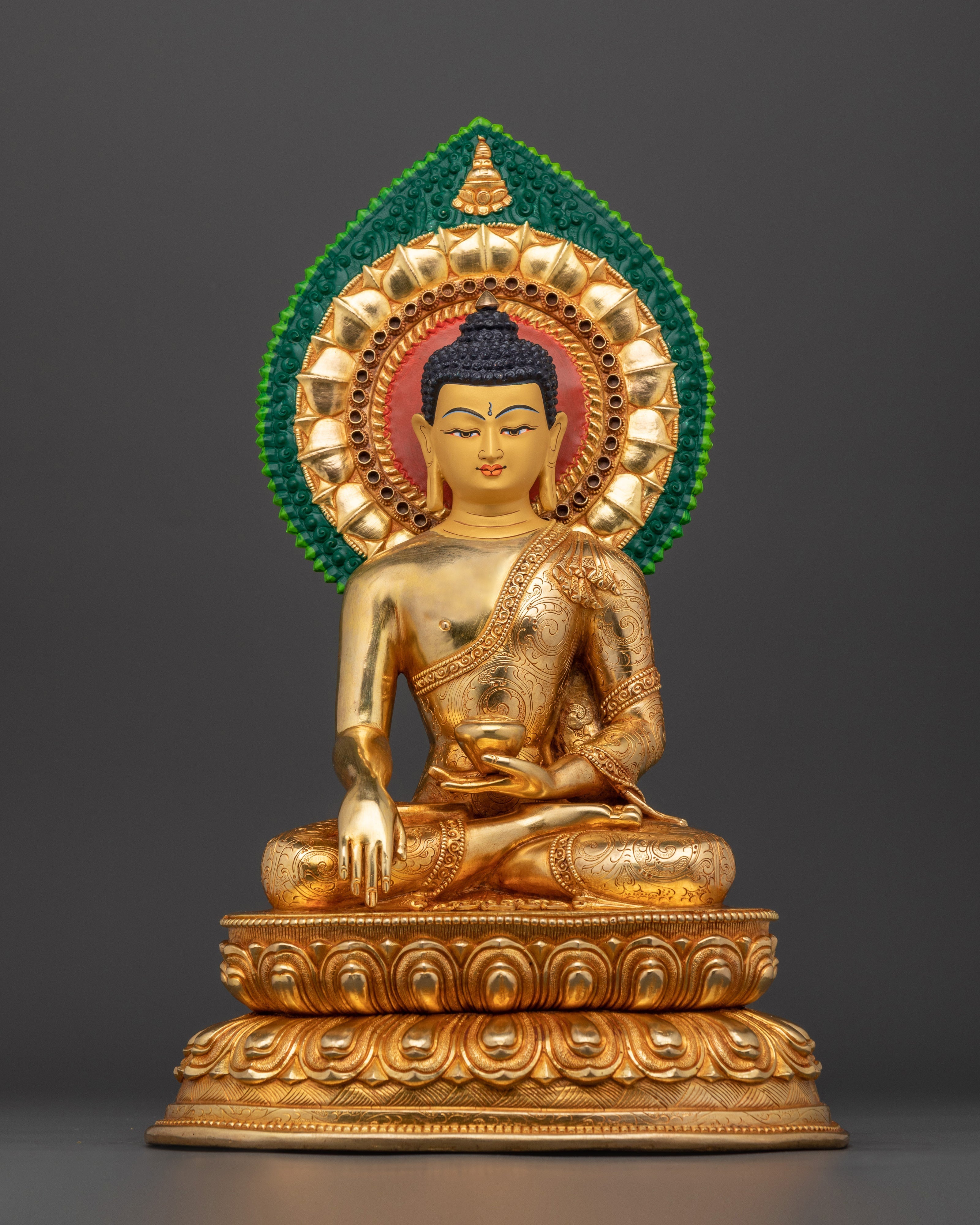Prince Shakyamuni Buddha | 24K Gold Gilded Tibetan Sculpture