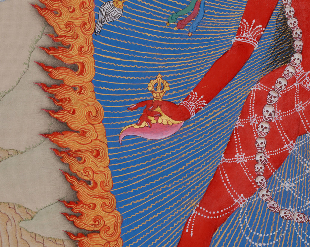 Tantric Dakini Vajrayogini Thangka | Wrathful Enlightened Goddess