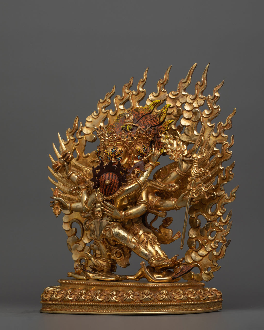 Tibetan Phurba Deity Vajrakilaya Statue | Symbolizing the Unity of Wis