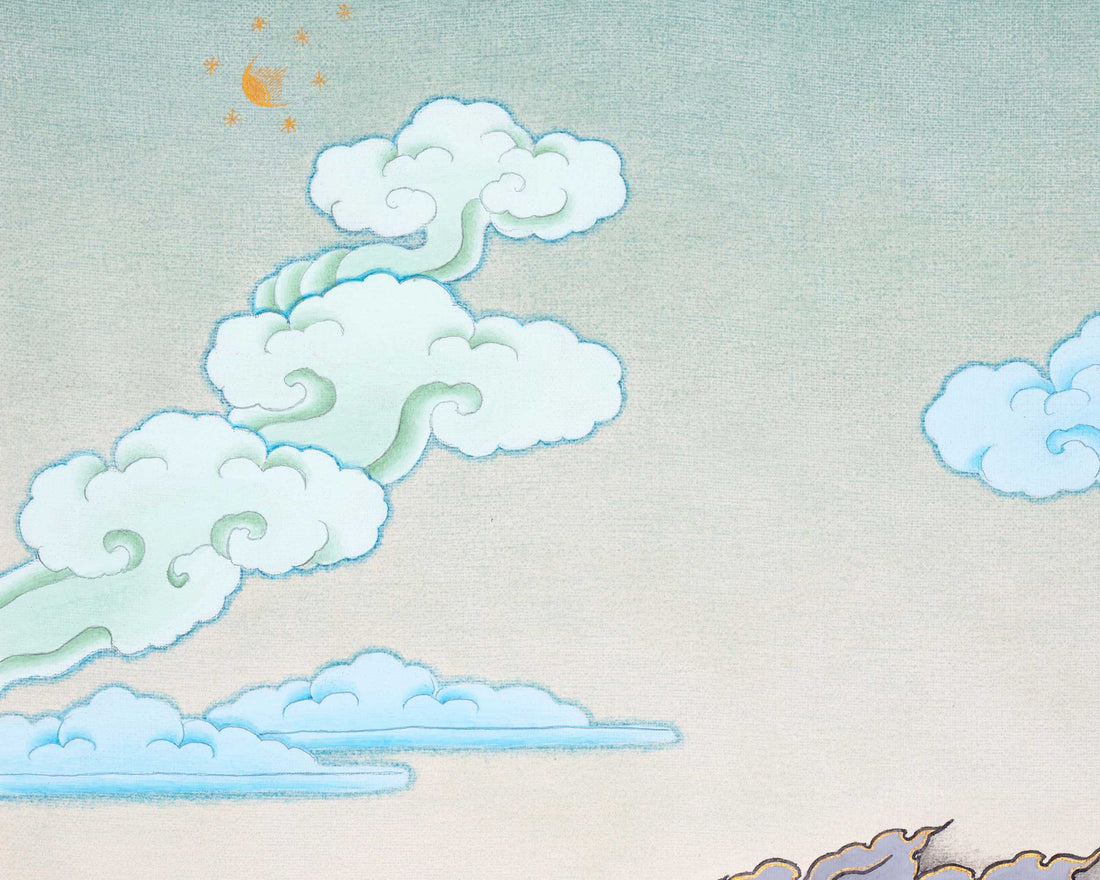 Palden Lhamo Prayer Thangka | Hand-Painted Buddhist Deity Painting
