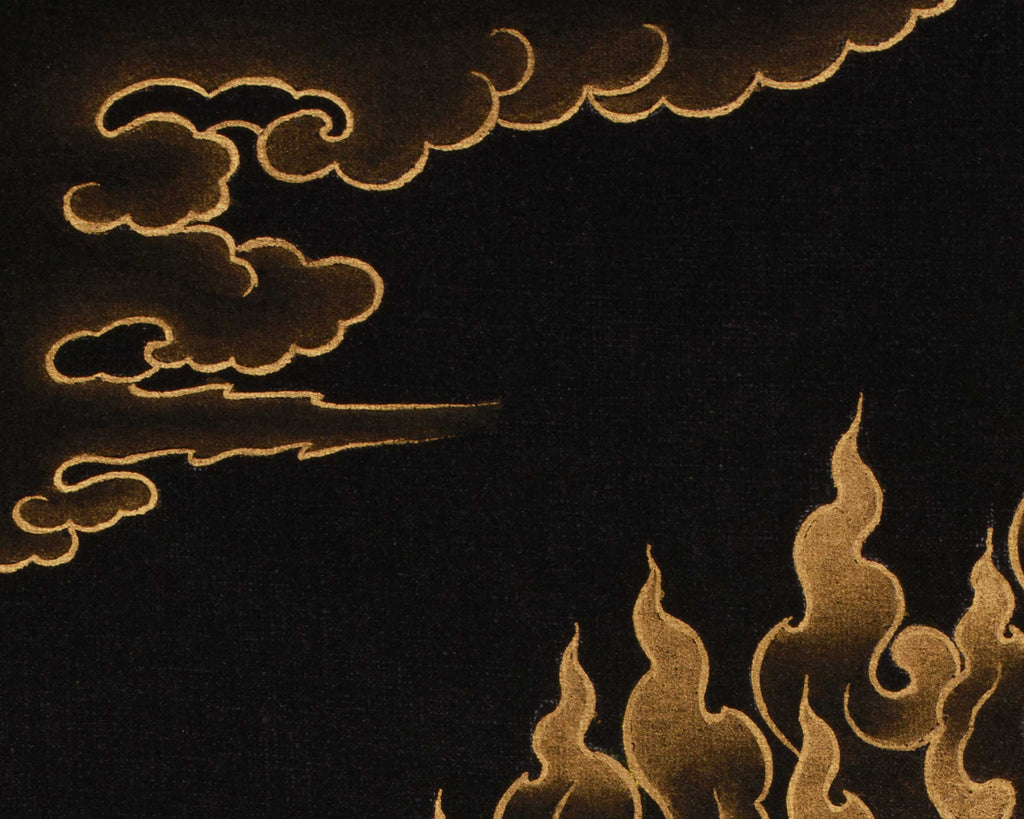 Traditional Thangka of Buta Damara | Fierce Protector of Spiritual Tra