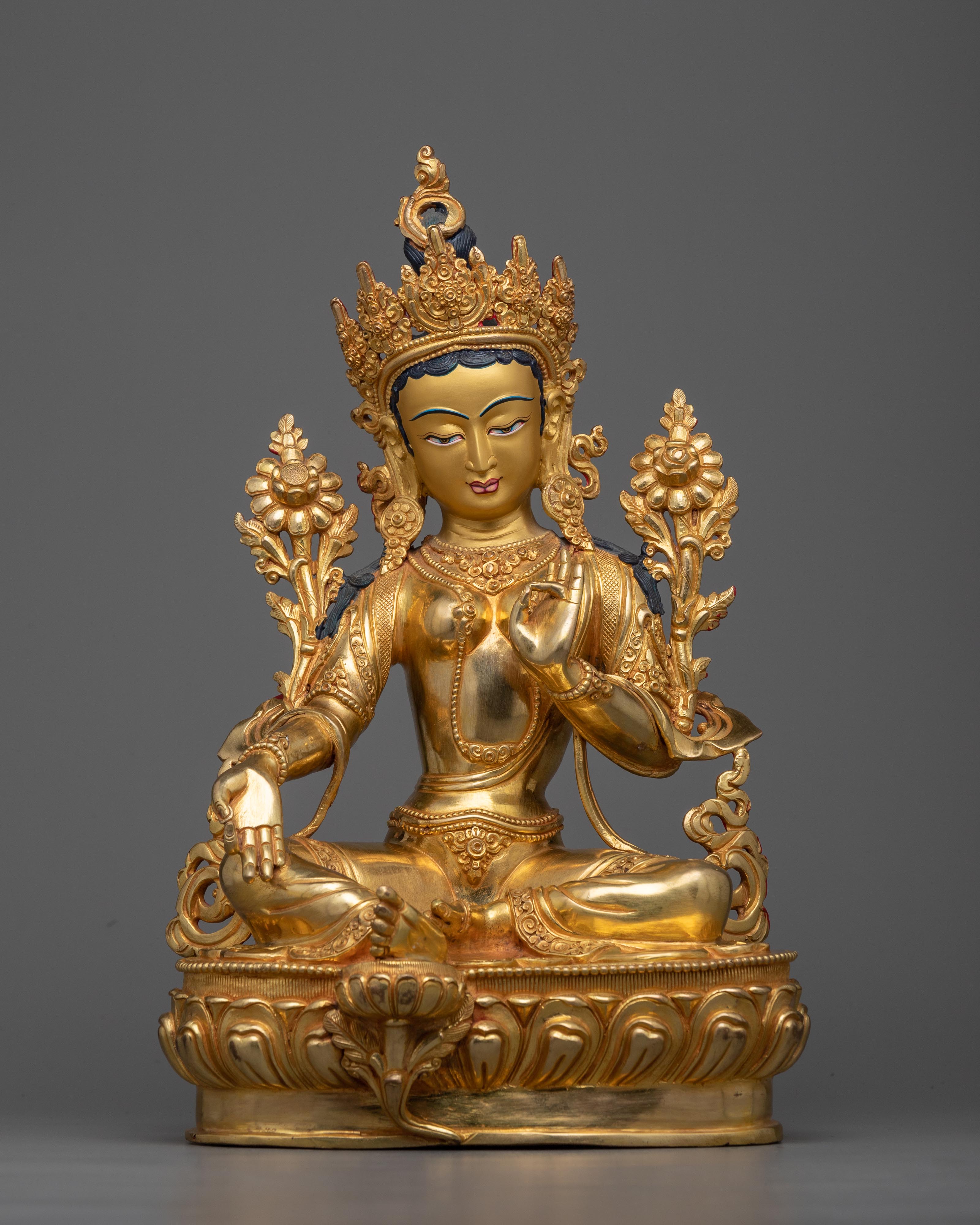 Green Tara Deity Sculpture | Seek Refuge in the Embrace of Deity Tara