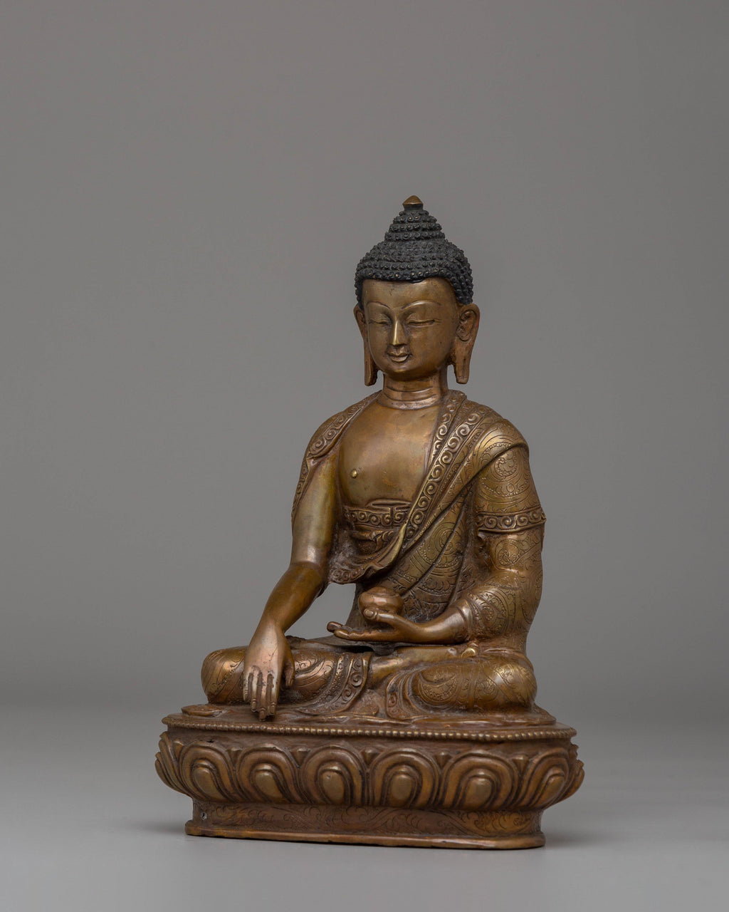 Himalayan Statue of Buddha Shakyamuni | Spiritual Copper Statue