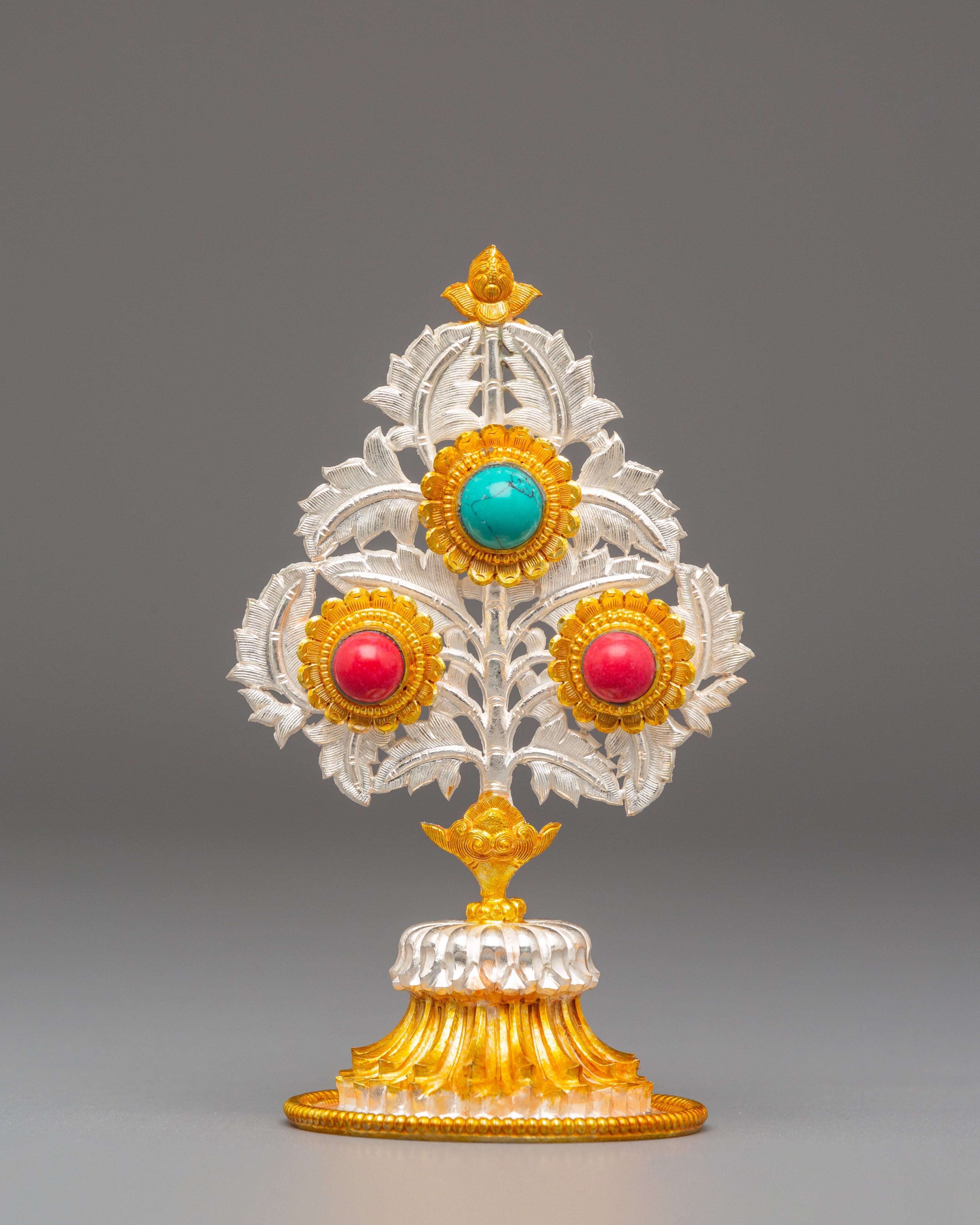 Tibetan Decorative Tree | Handcrafted Buddhist Wish-Fulfilling Ornament