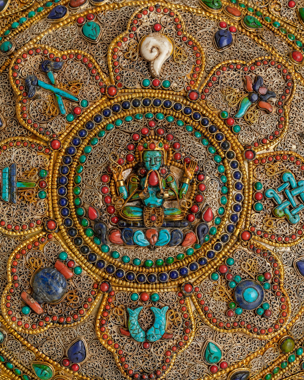 Sacred Chenrezig Mandala Wall Hanging | Spiritual Art for Meditation ...