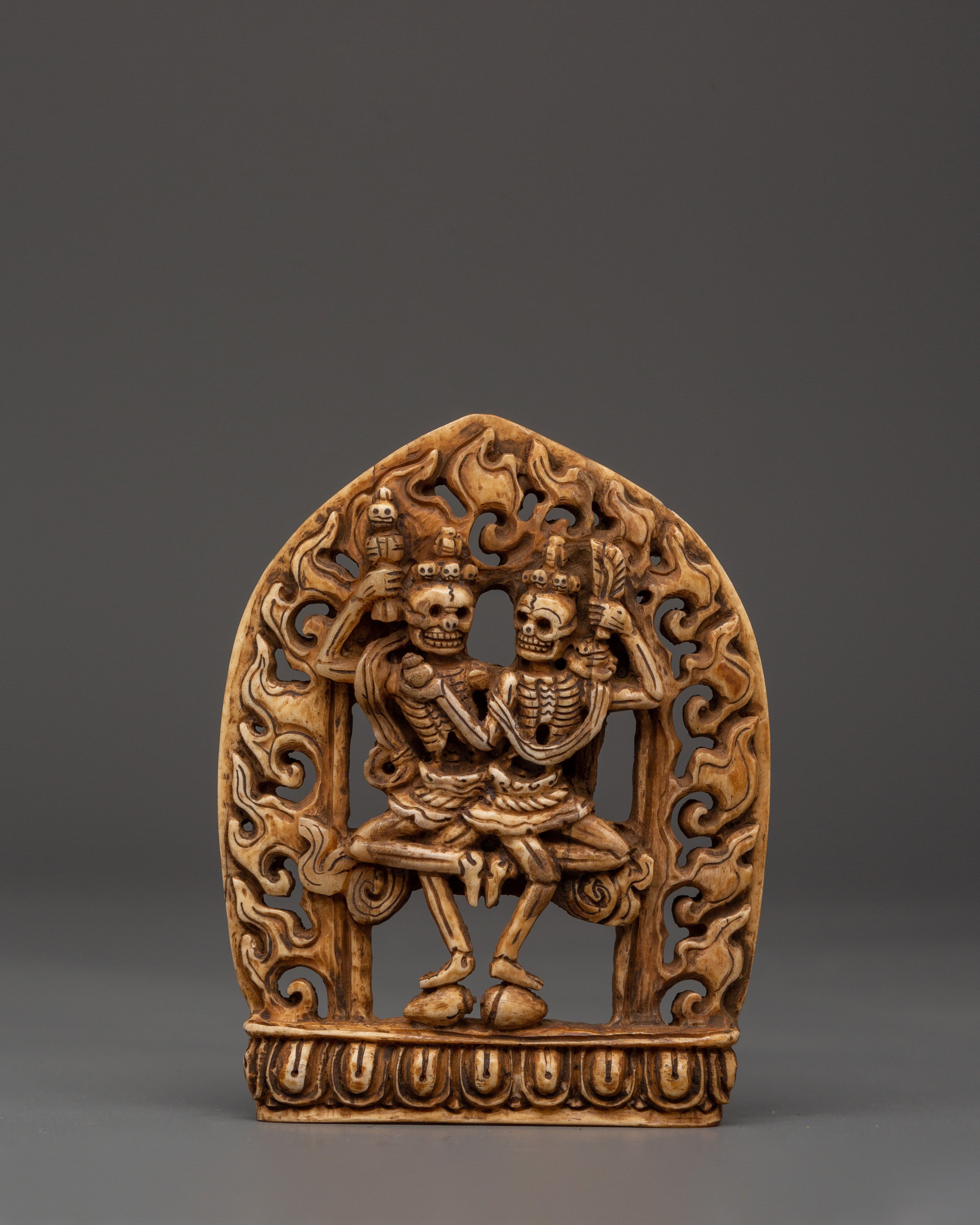 Tibetan Skeleton Deity Chitipati Statue | Symbol of Impermanence