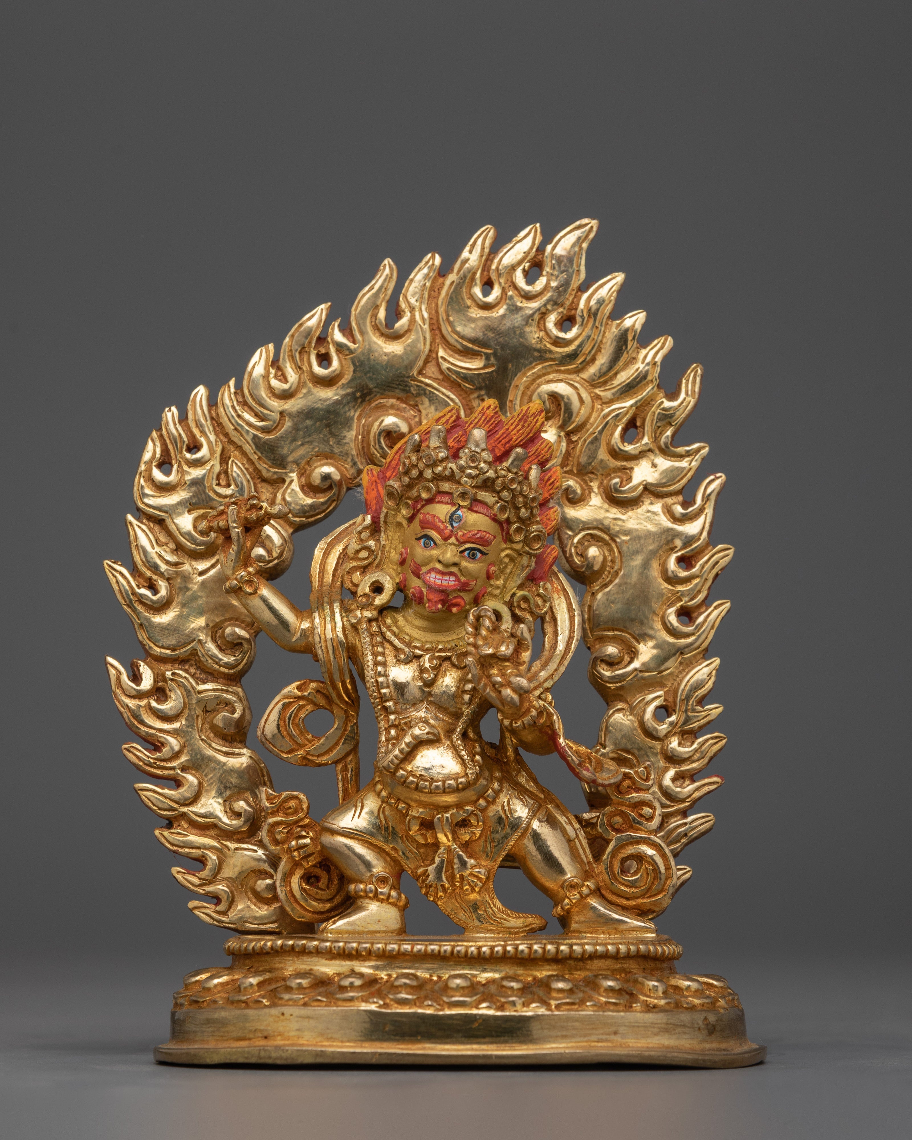 Bodhisattva Vajrapani Dharma Protector Sculpture | Guardian of Buddhis