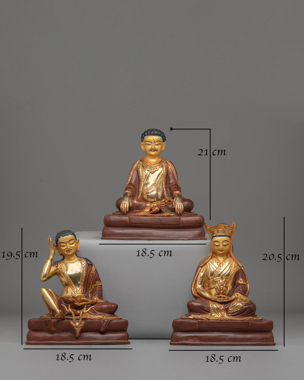 Handmade Marpha Sculpture Set | Peaceful Buddhist Art