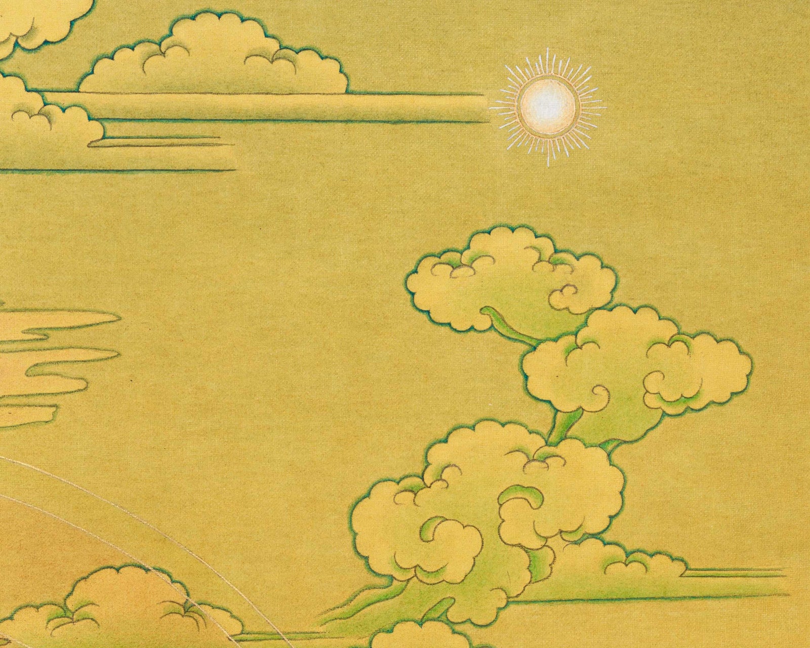 Amitayus Buddha Thangka | Buddhist Deity Amitayus With White Tara, Ami