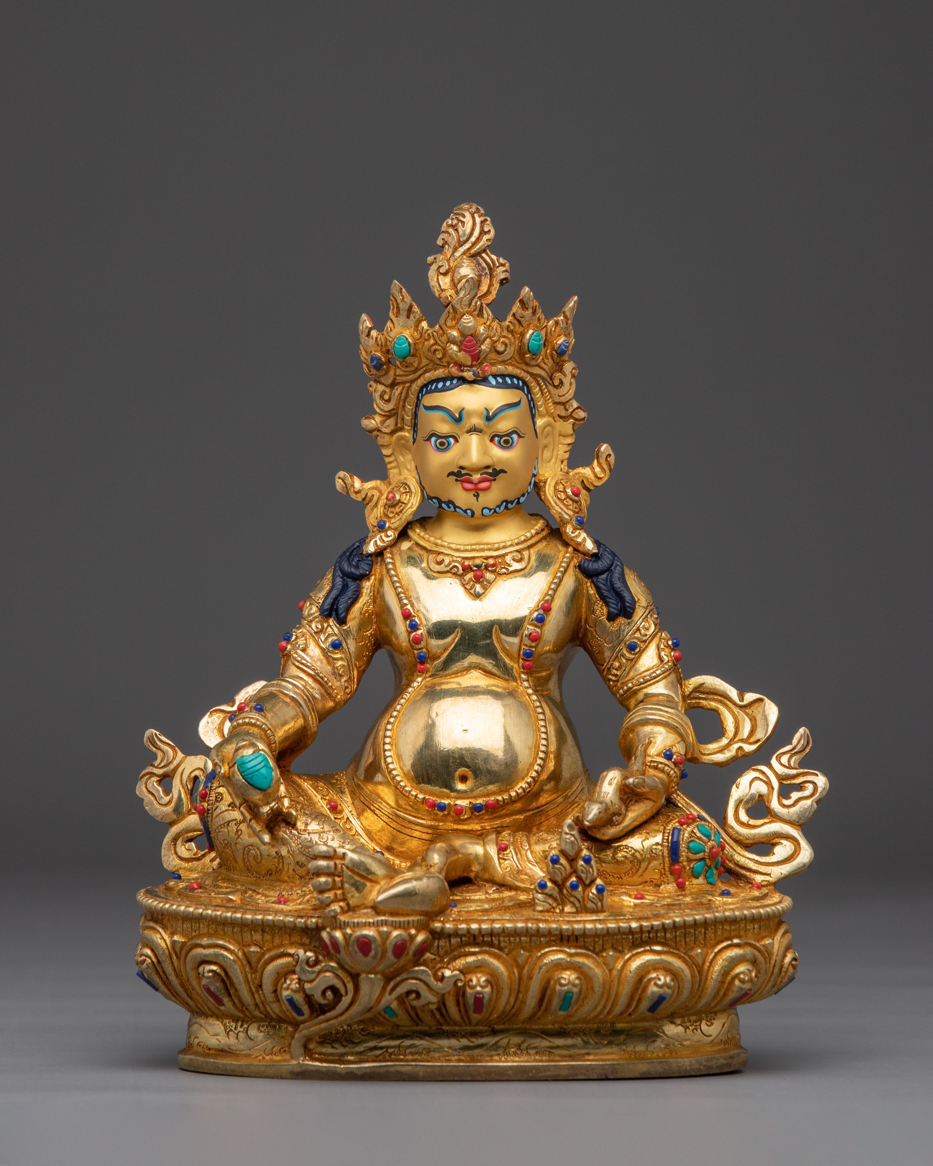 Divine Wealth Guardian Dzambhala Sculpture | Symbol of Abundance