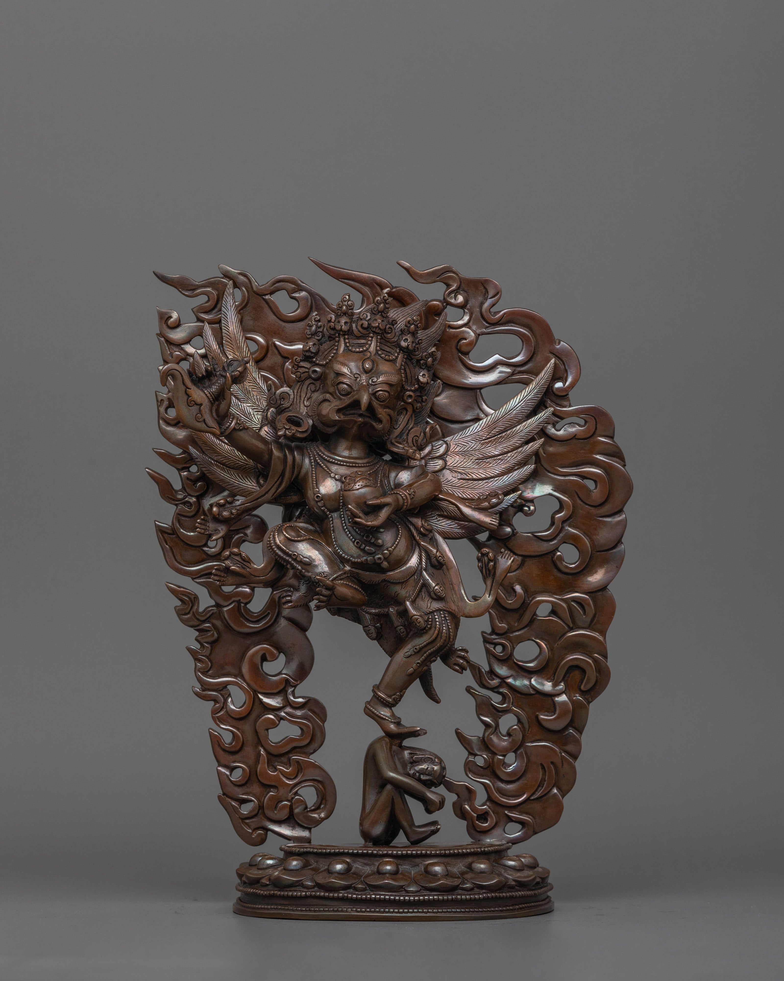 Garuda Statue in Himalayan Art Style | Tibetan Buddhism Sacred Artwork